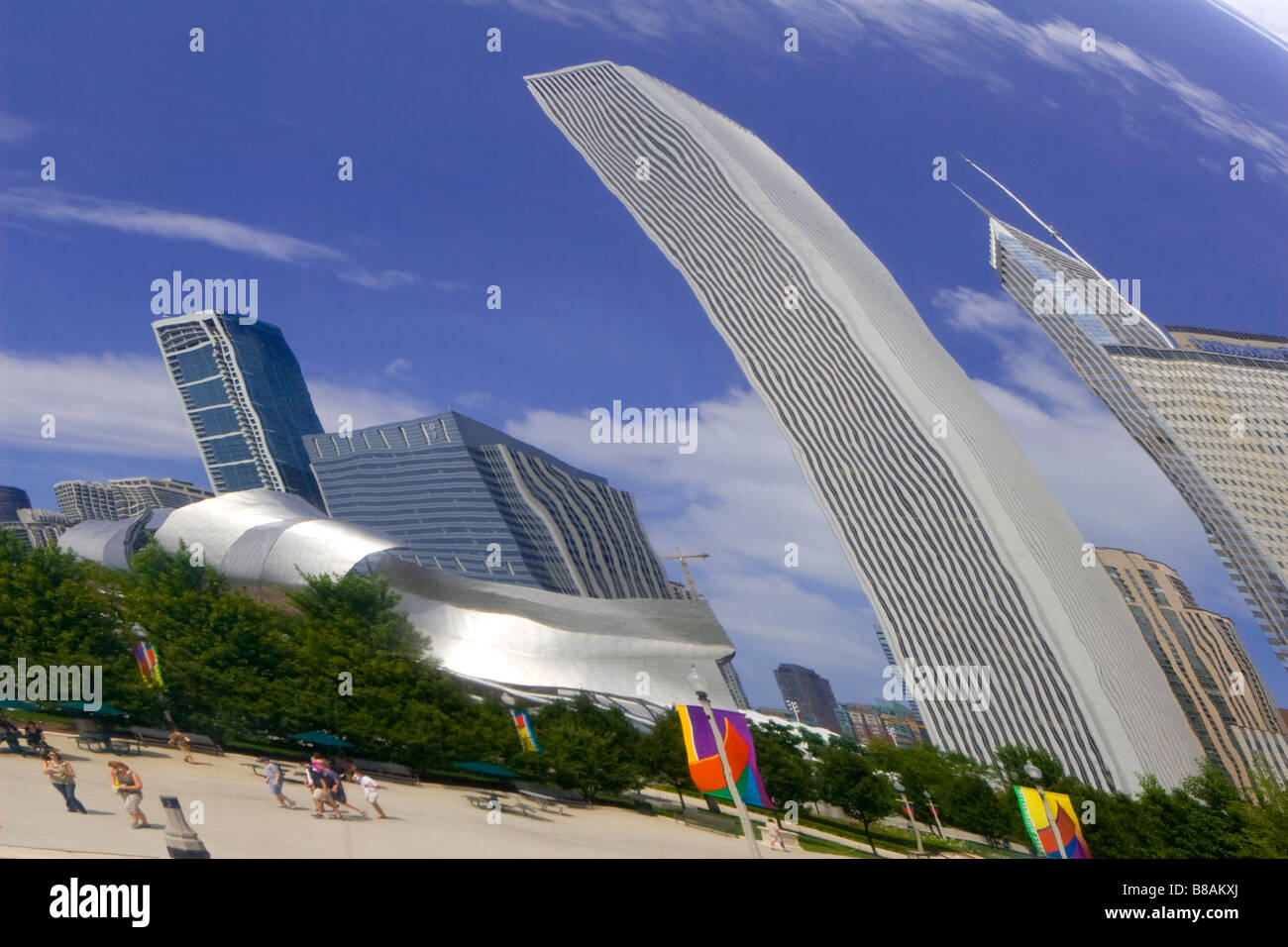 The 110 ton elliptical sculpture designed by Anish Kapoor in At t Plaza ...