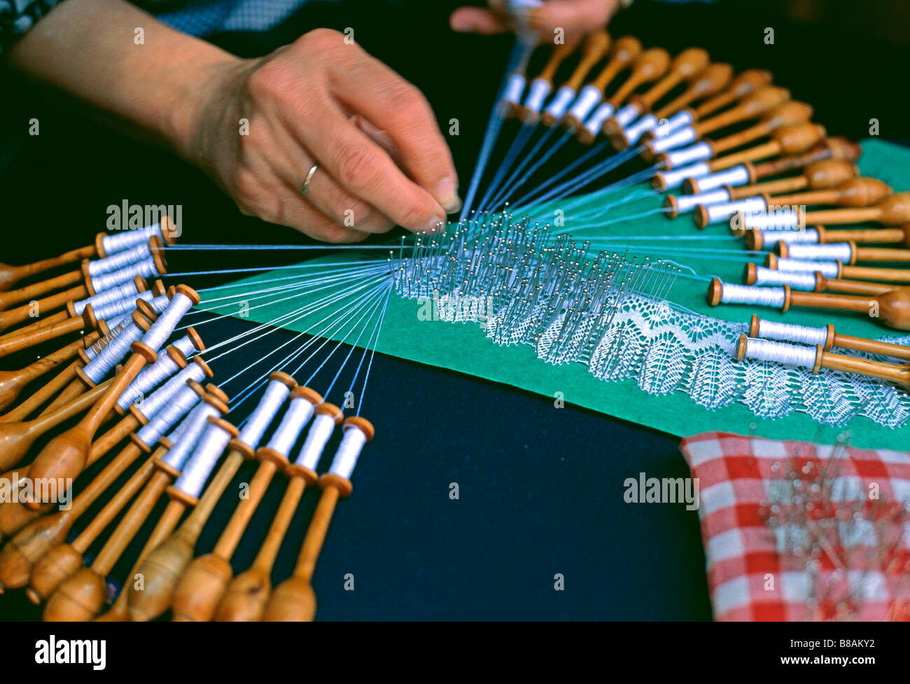 Lace making bruges hi-res stock photography and images - Alamy