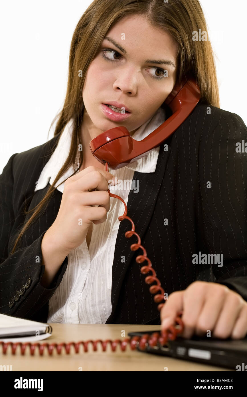Woman on the phone Stock Photo - Alamy