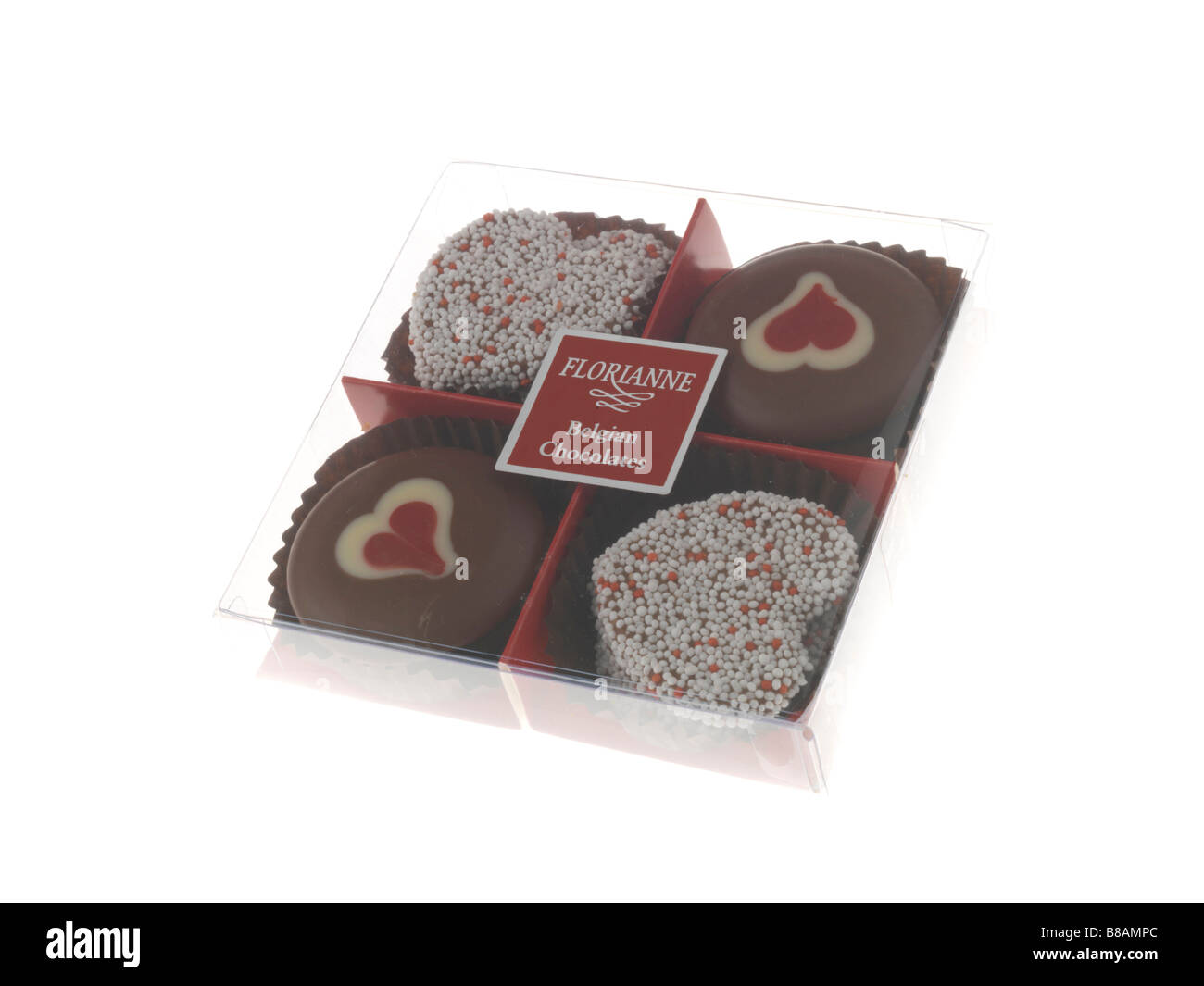 Box of Belgian Chocolates Stock Photo - Alamy
