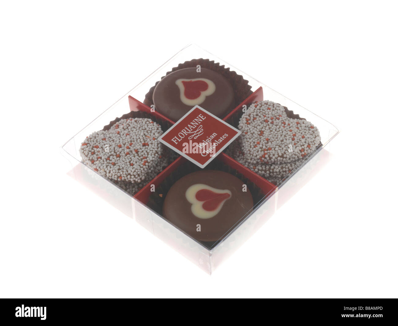 Box of Belgian Chocolates Stock Photo - Alamy