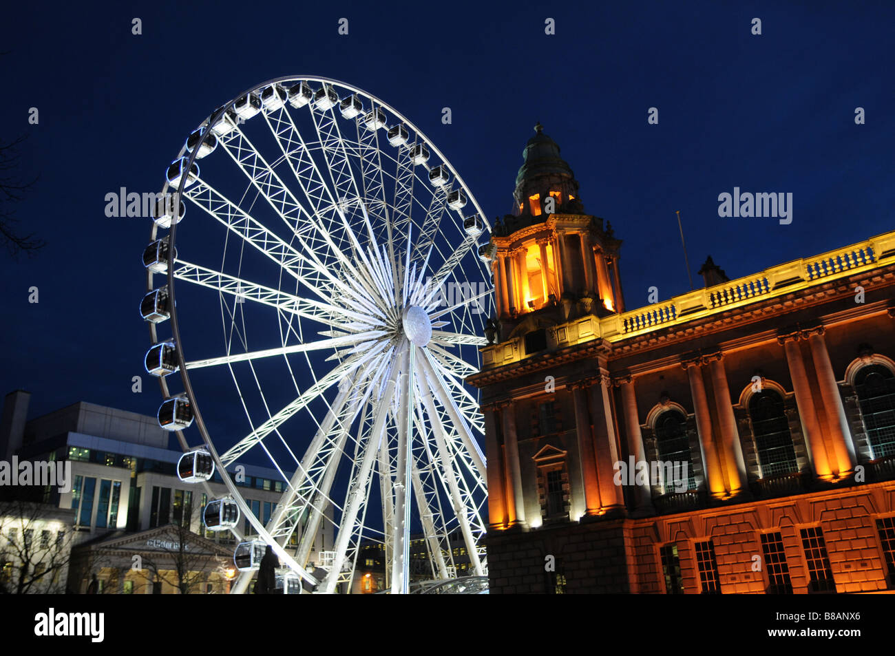 Belfast city hall ferris wheel hi-res stock photography and images - Alamy