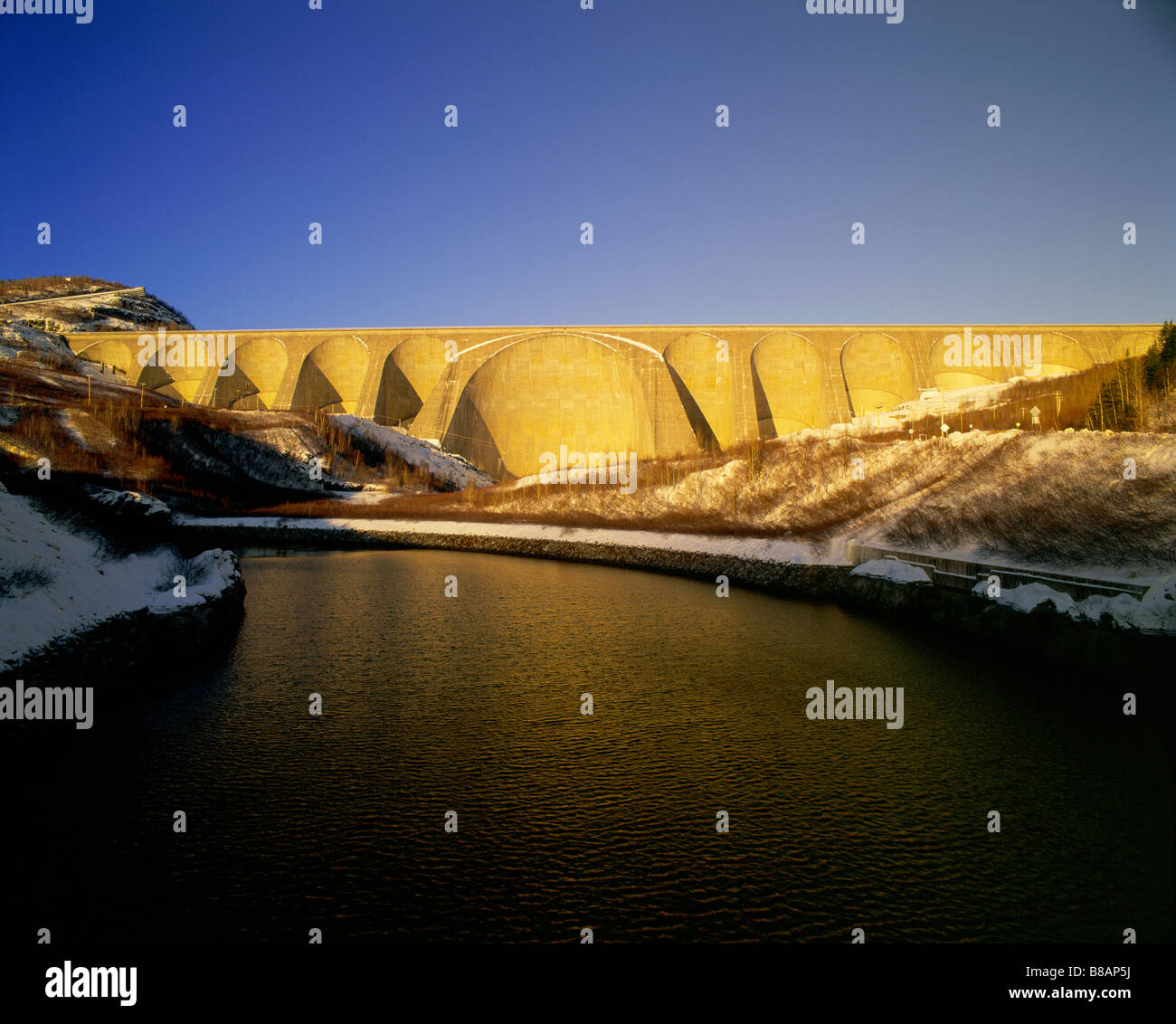 Daniel Johnson Dam, Manic Cinq, Manicouagan Region, Quebec Stock Photo ...
