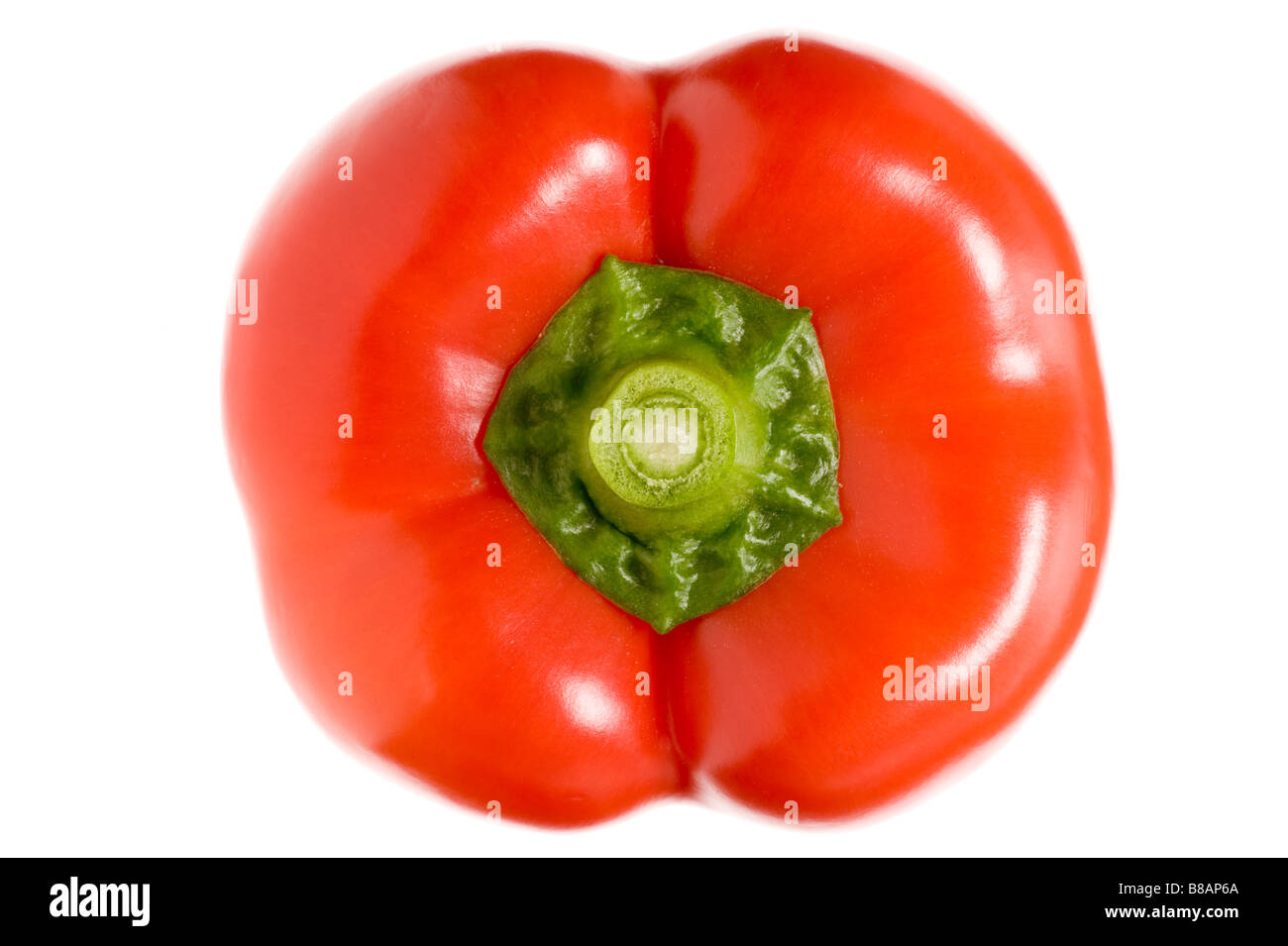 Bell pepper top view Cut Out Stock Images & Pictures - Alamy