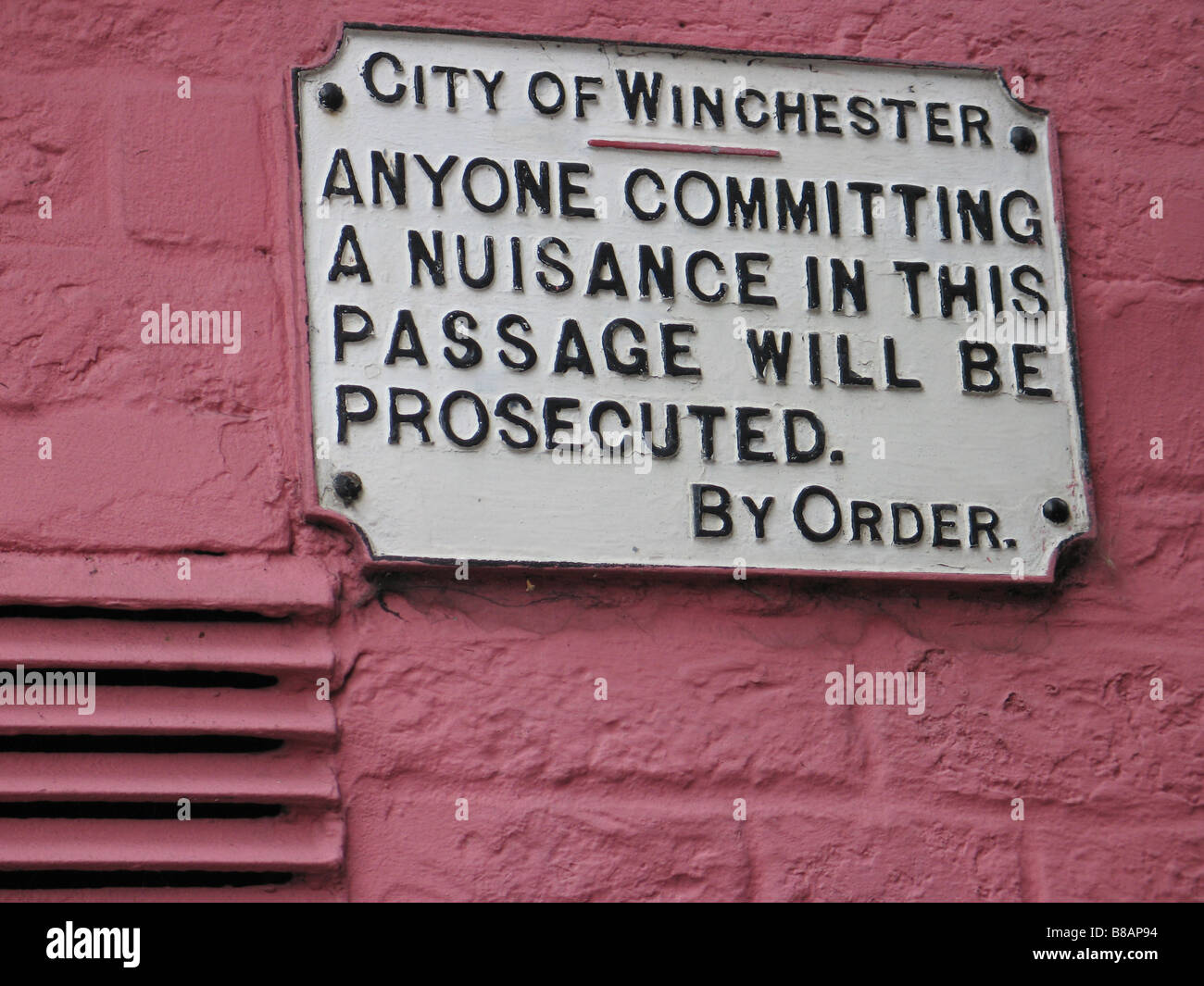 Winchester city sign hi-res stock photography and images - Alamy