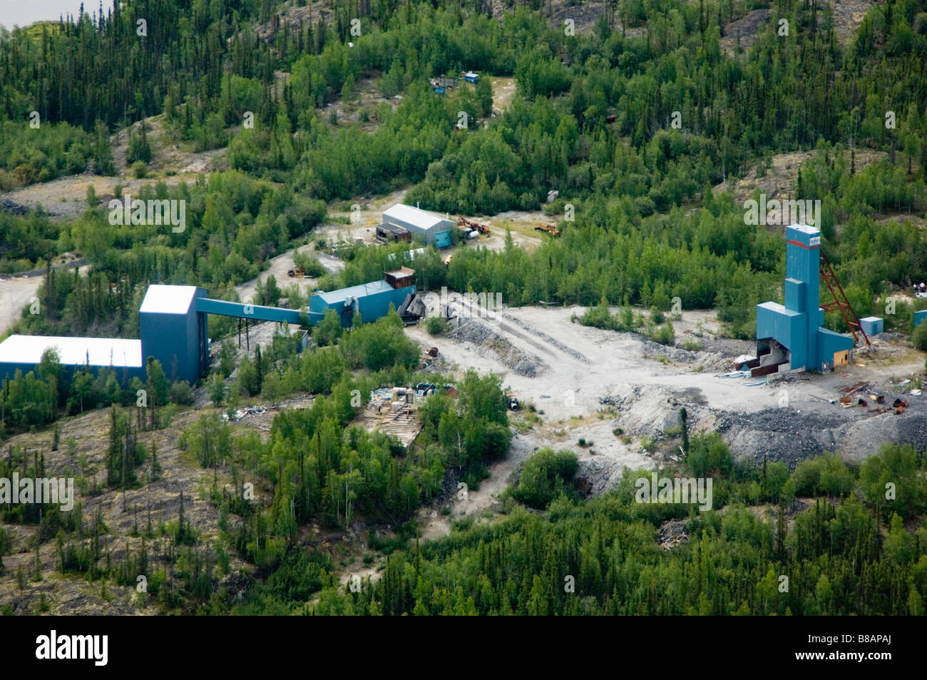 Aerial view yellowknife northwest territories hi-res stock photography ...