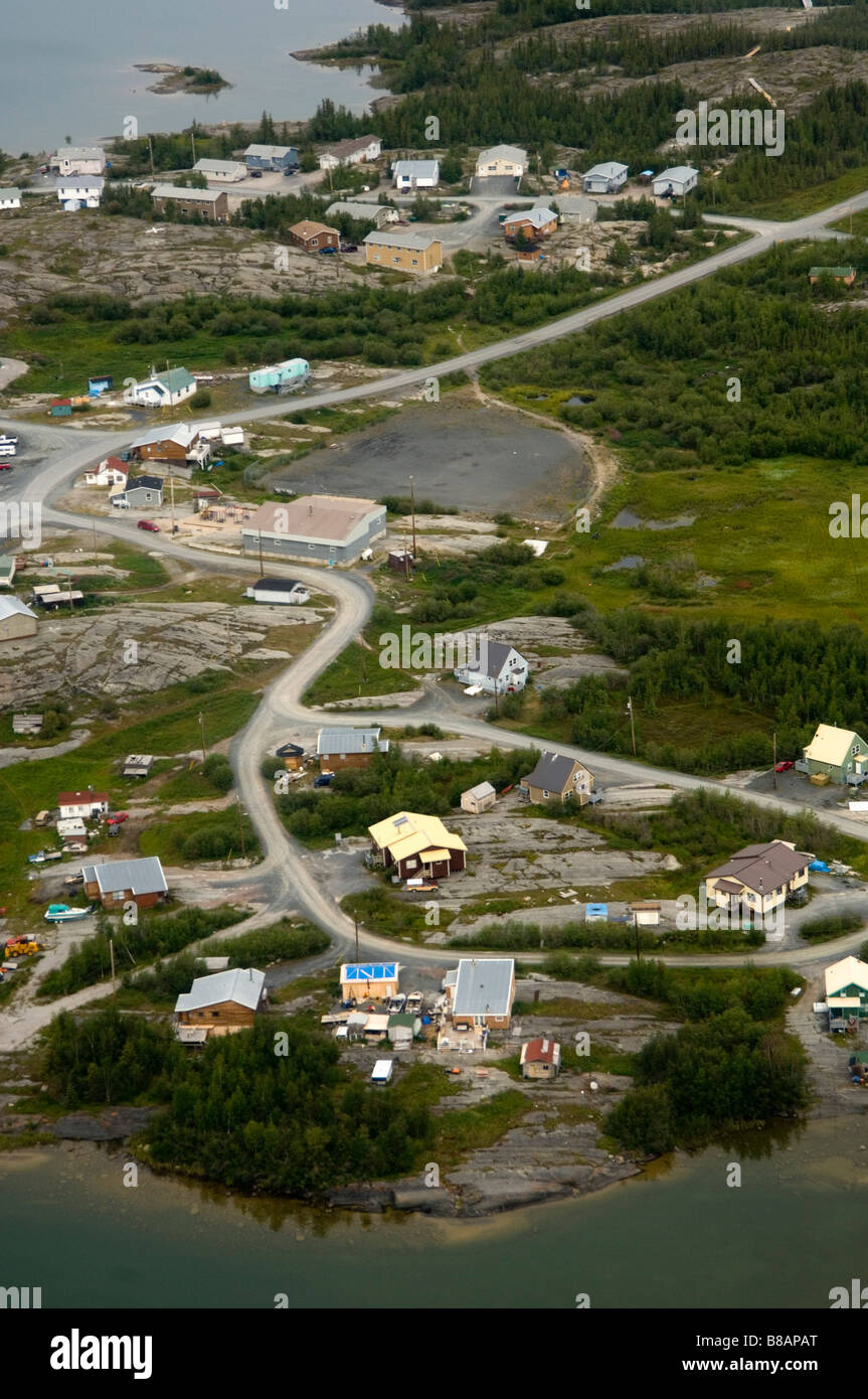 Aboriginal Village Dettah, Yellowknife Bay, Northwest Territories Stock ...