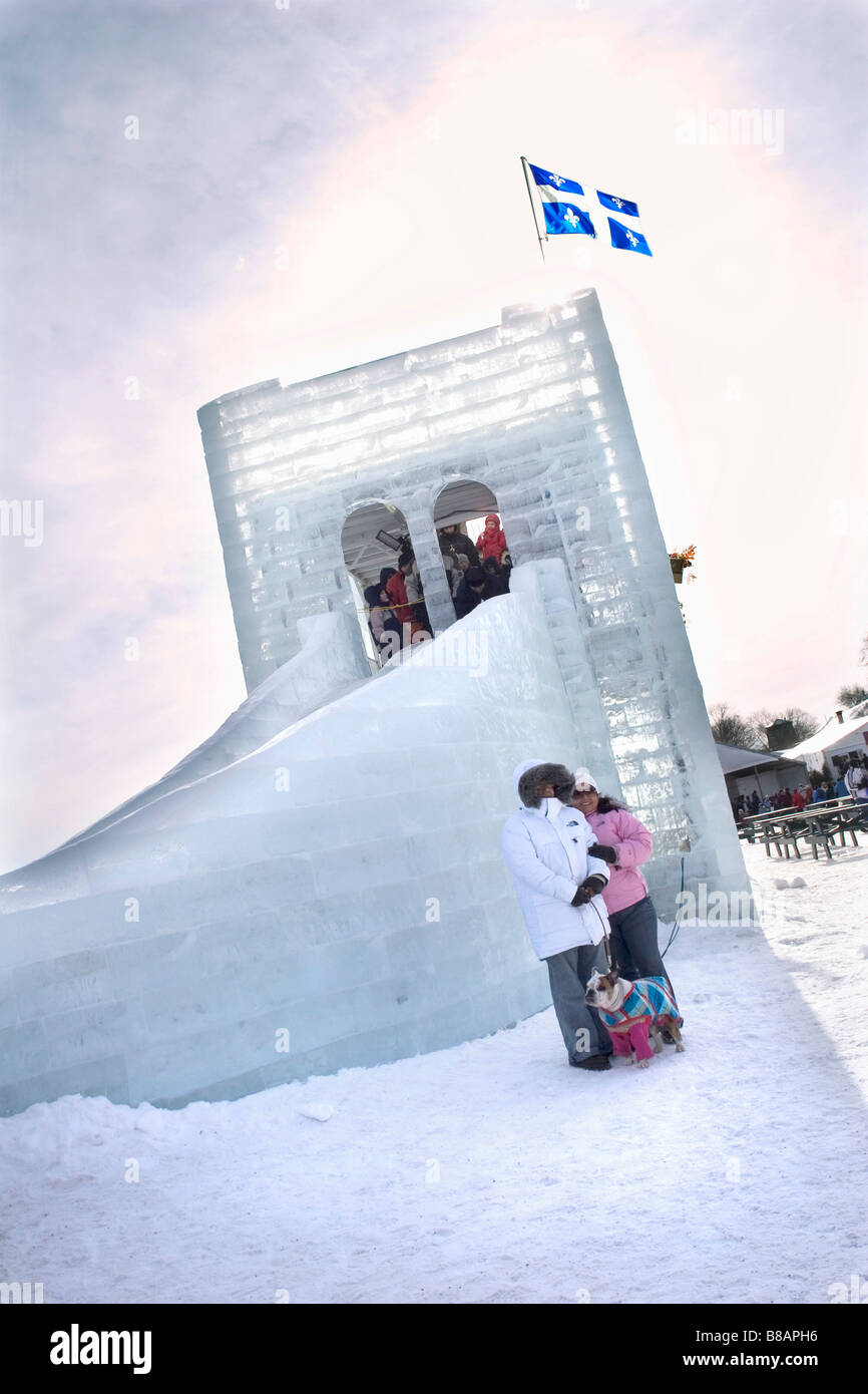 Ice Castle, Carnival, Montreal, Quebec Stock Photo - Alamy
