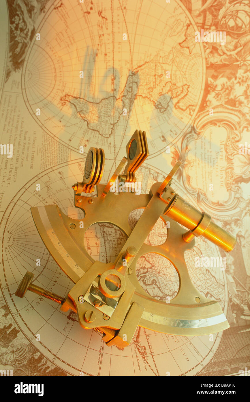 Sextant Map High Resolution Stock Photography and Images - Alamy