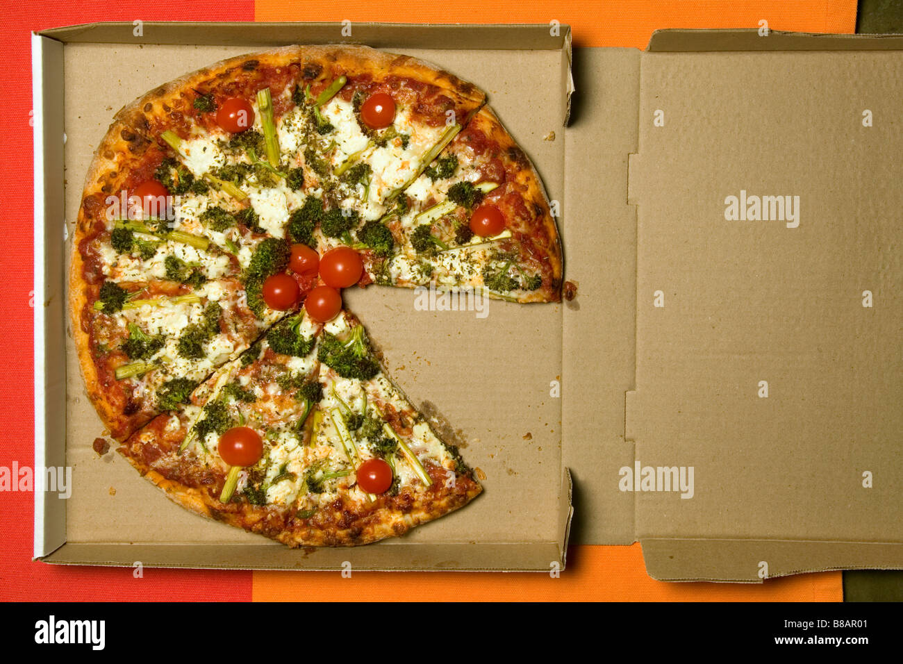Open Pizza Box Stock Photo - Alamy