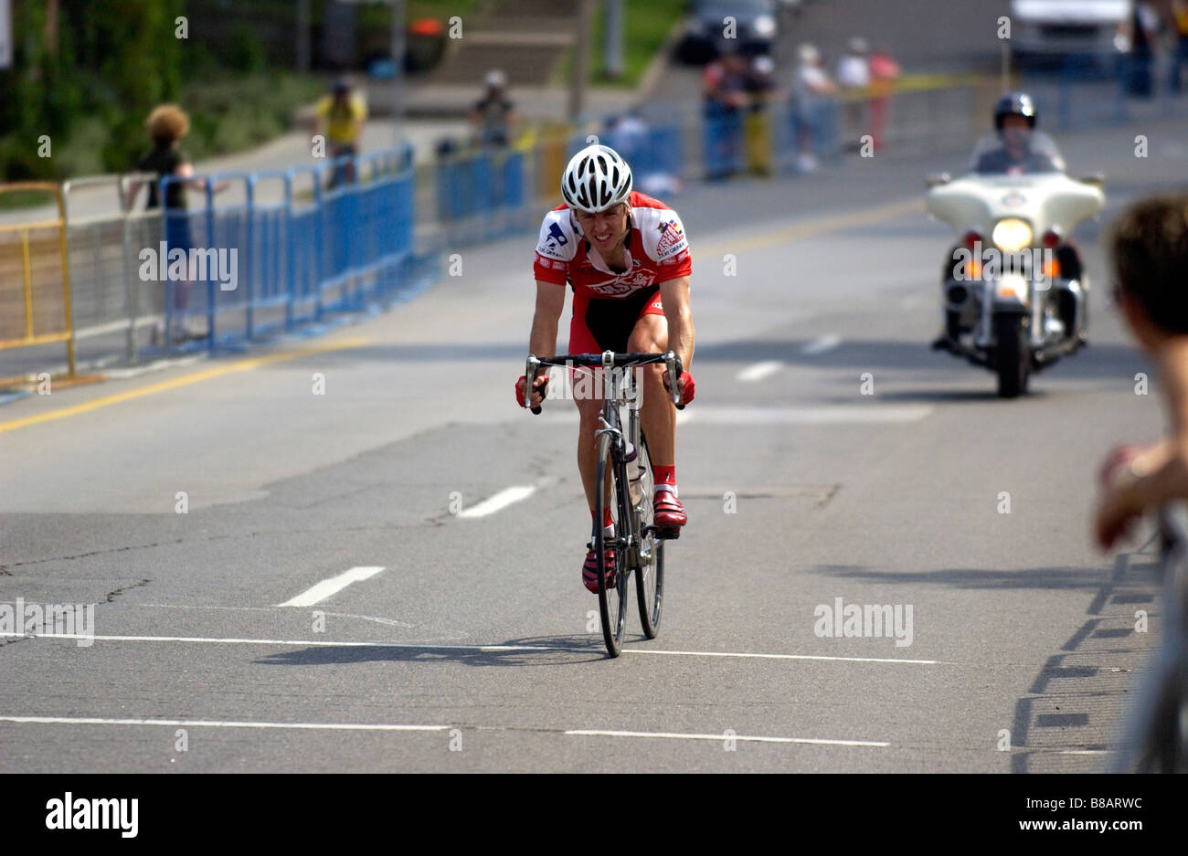 Cyclist Time Trials National Championship, Hamilton,Ontario Stock Photo ...