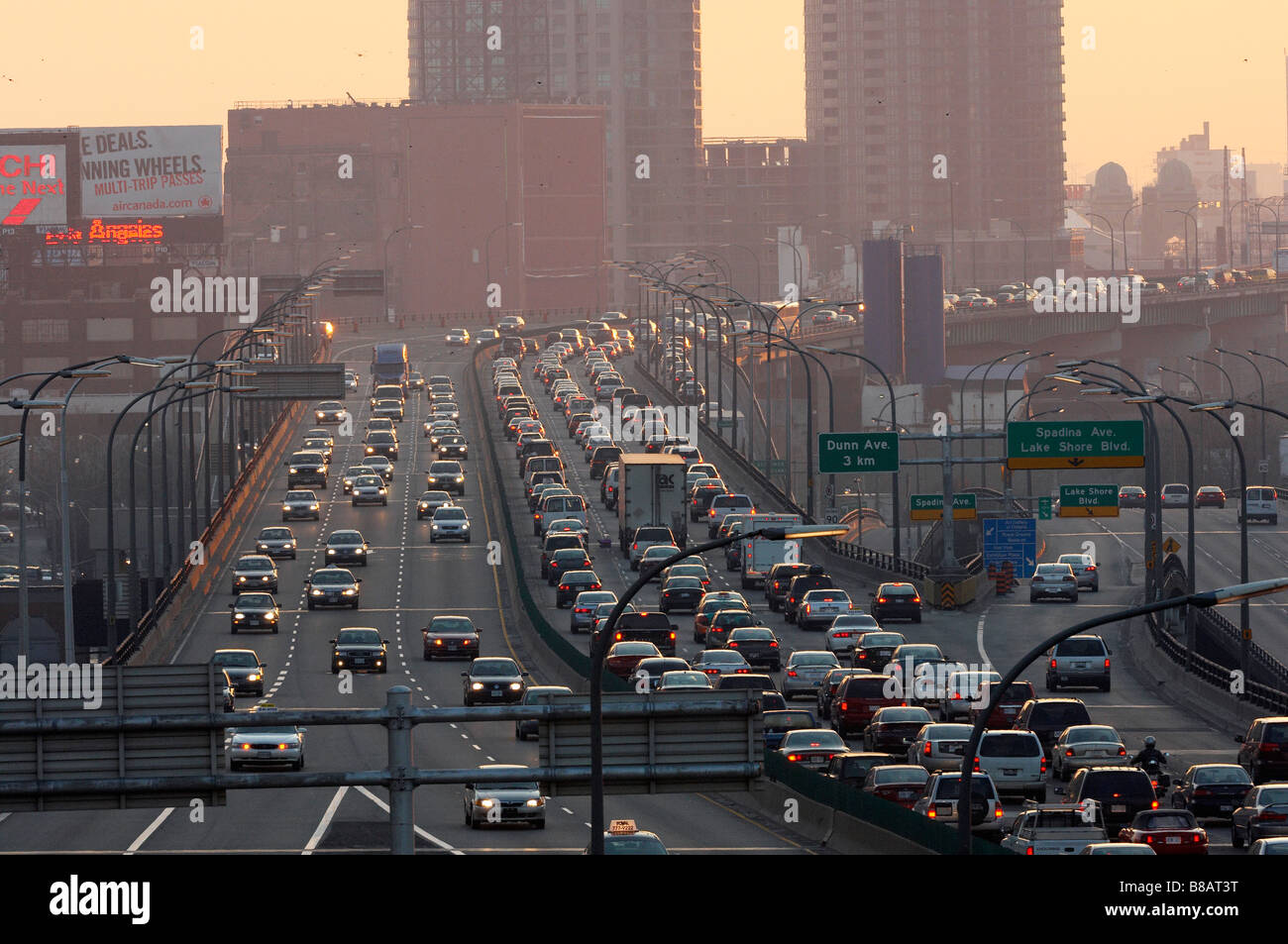 Traffic Gardiner Expressway Toronto,Ontario Stock Photo - Alamy