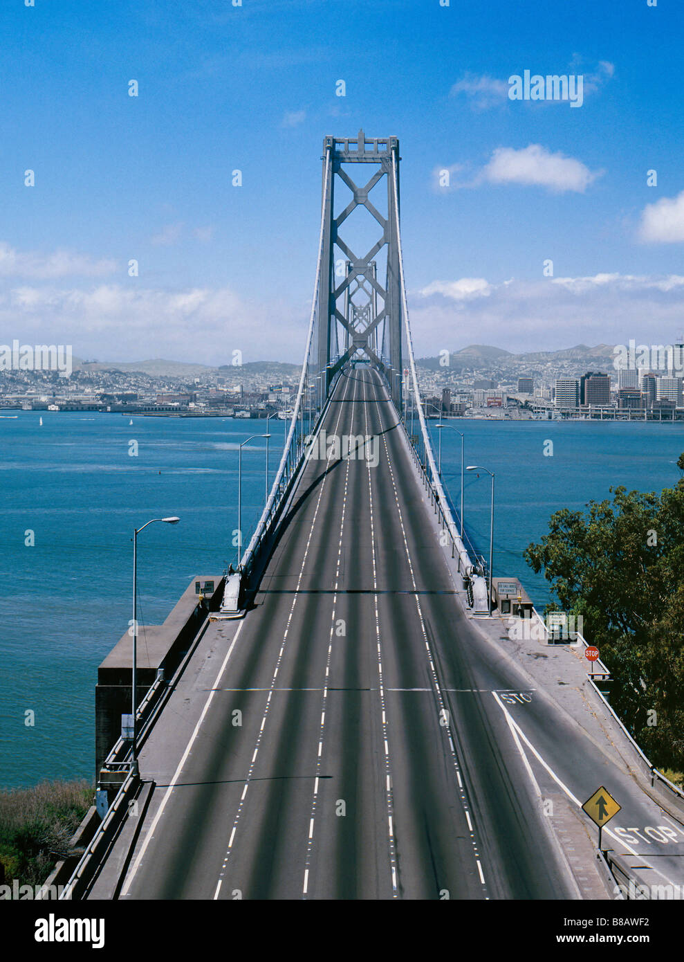 San Francisco Bay Bridge without Traffic Stock Photo - Alamy