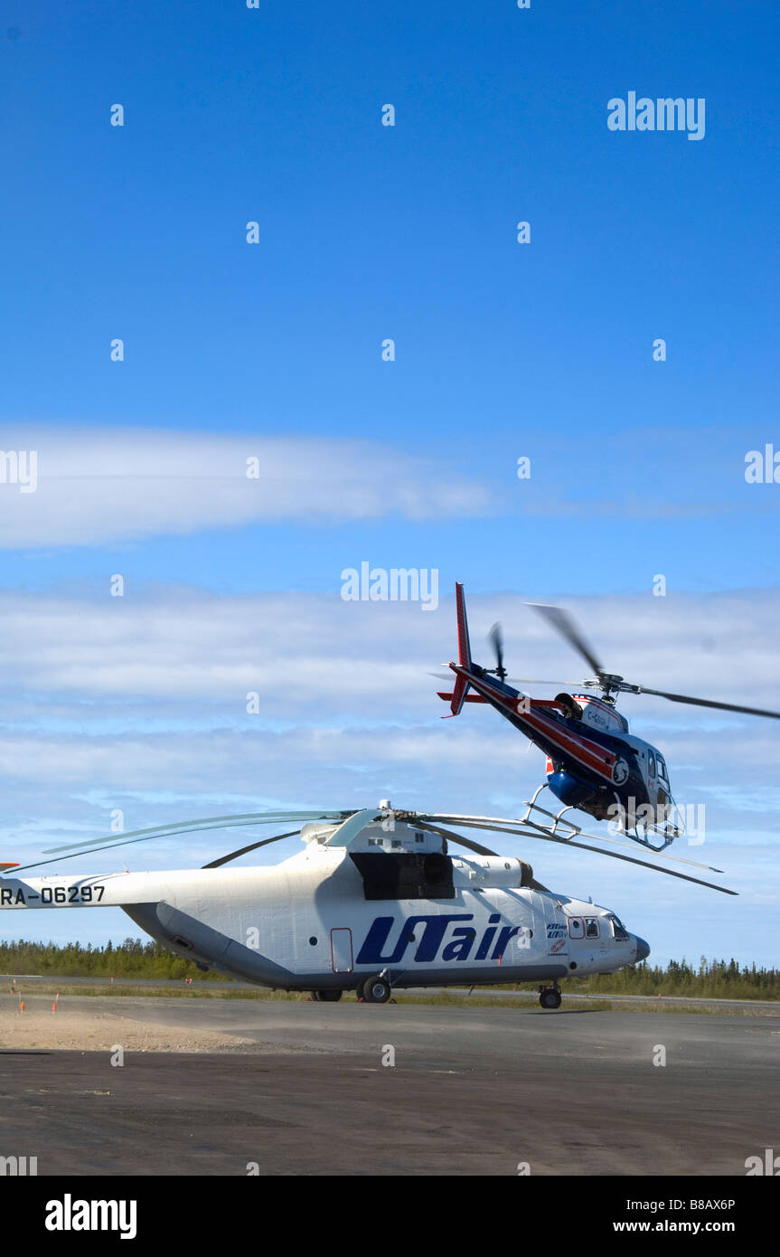 Russian Mil 26 Heavy Lift Helicopters, Yellowknife, Northwest ...