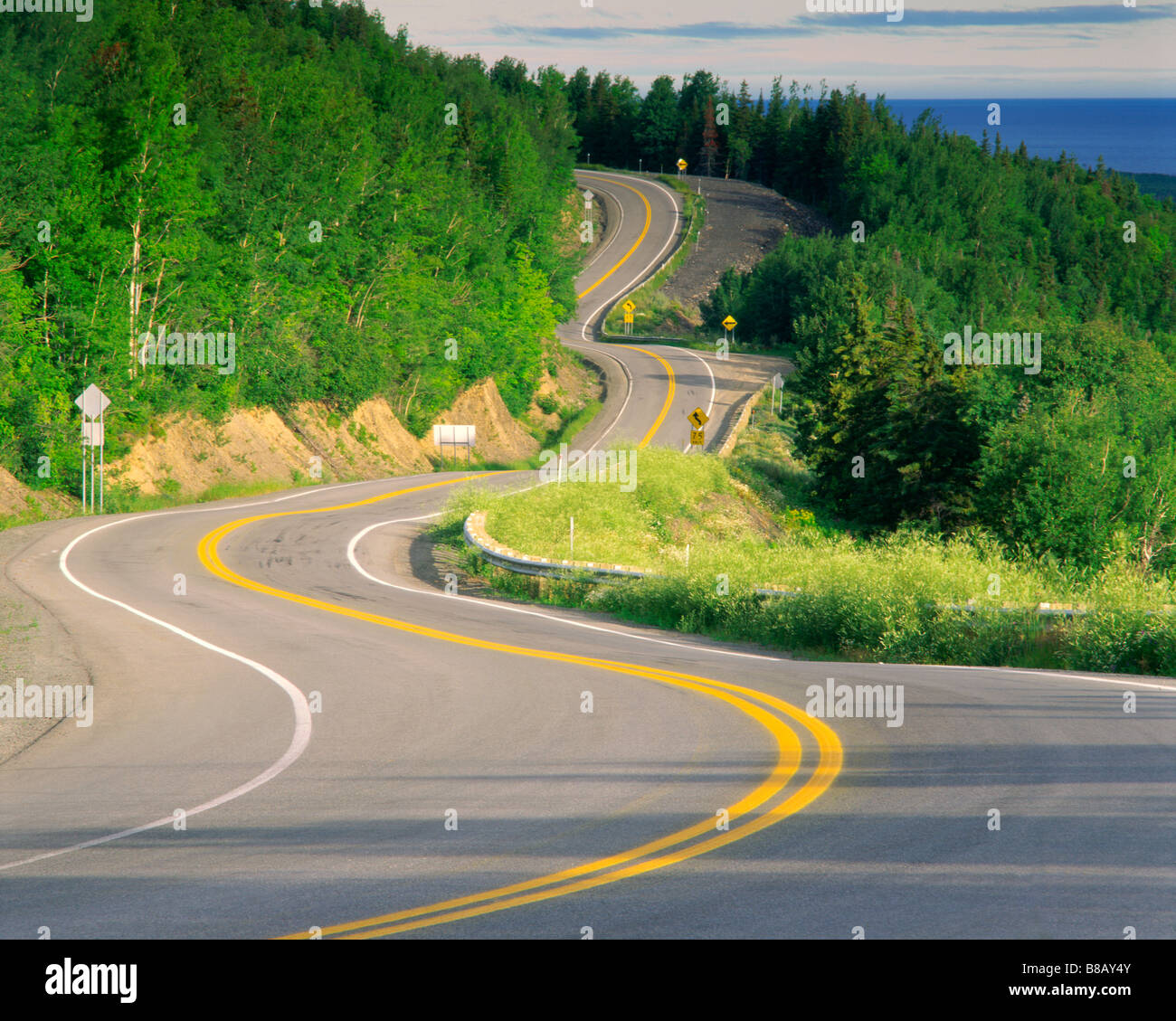 Highway 138, Gaspesie Region, Quebec Stock Photo - Alamy