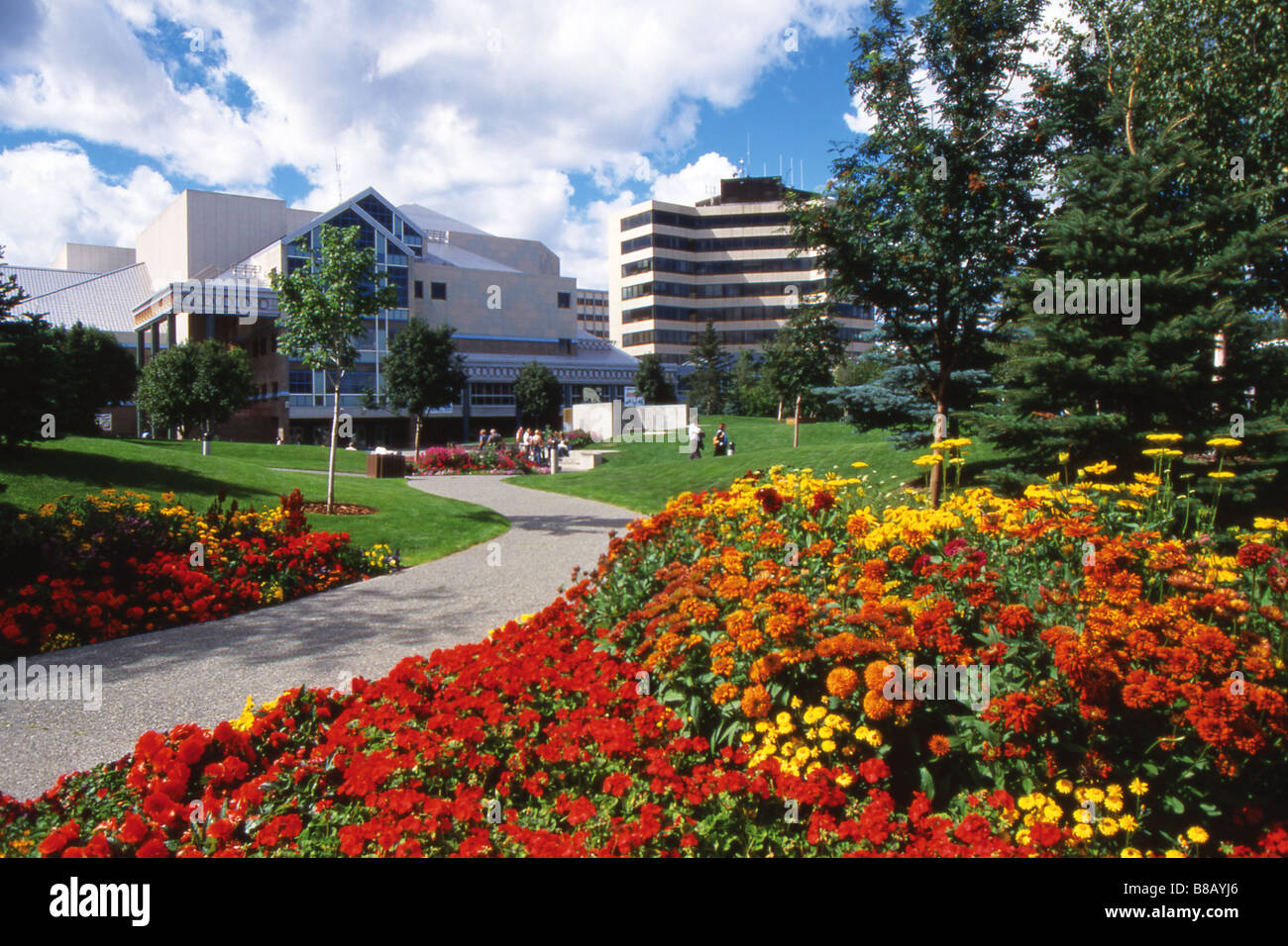 Town Square Anchorage, Alaska, USA Stock Photo - Alamy