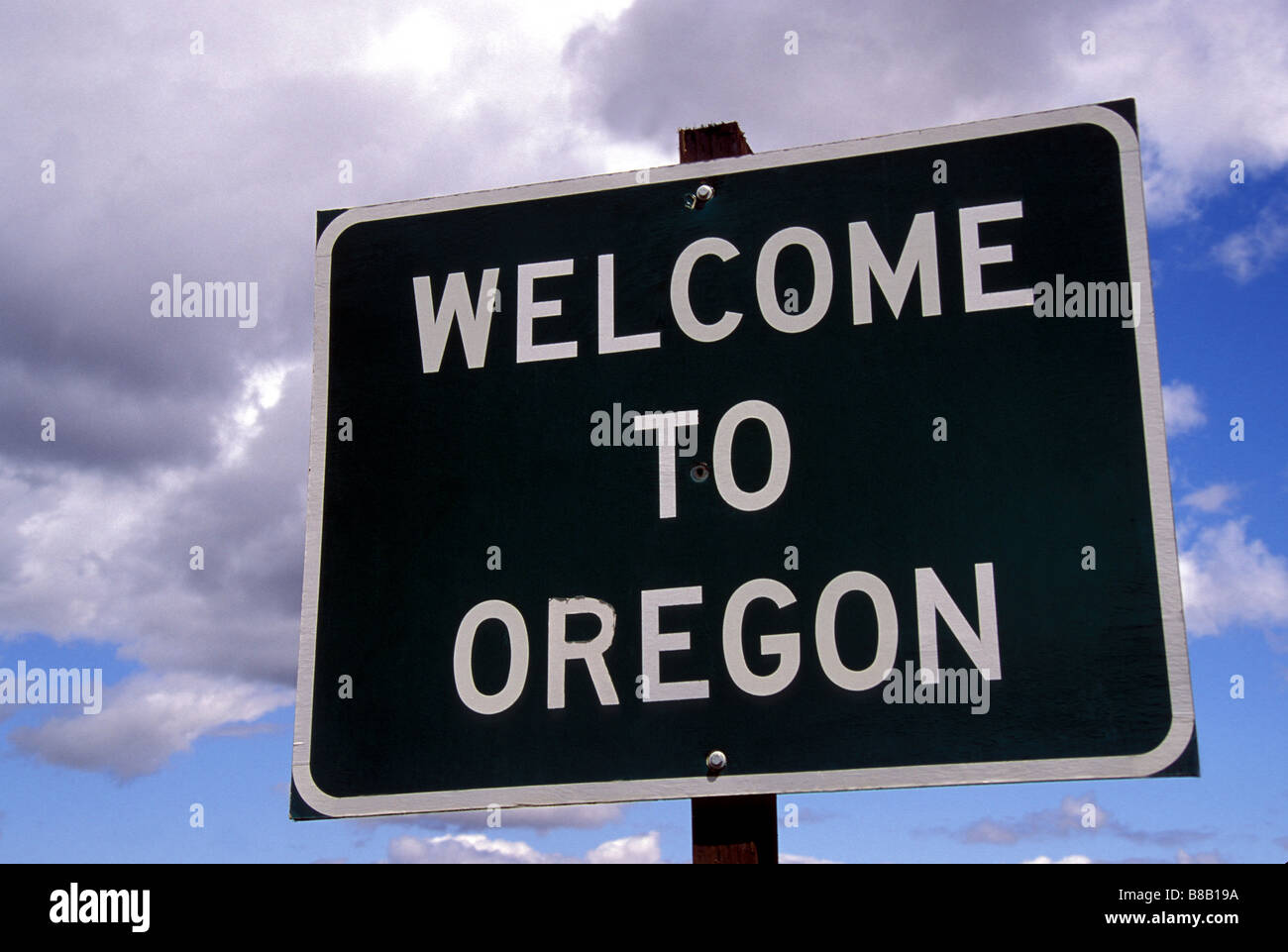 Oregon welcome sign border hi-res stock photography and images - Alamy