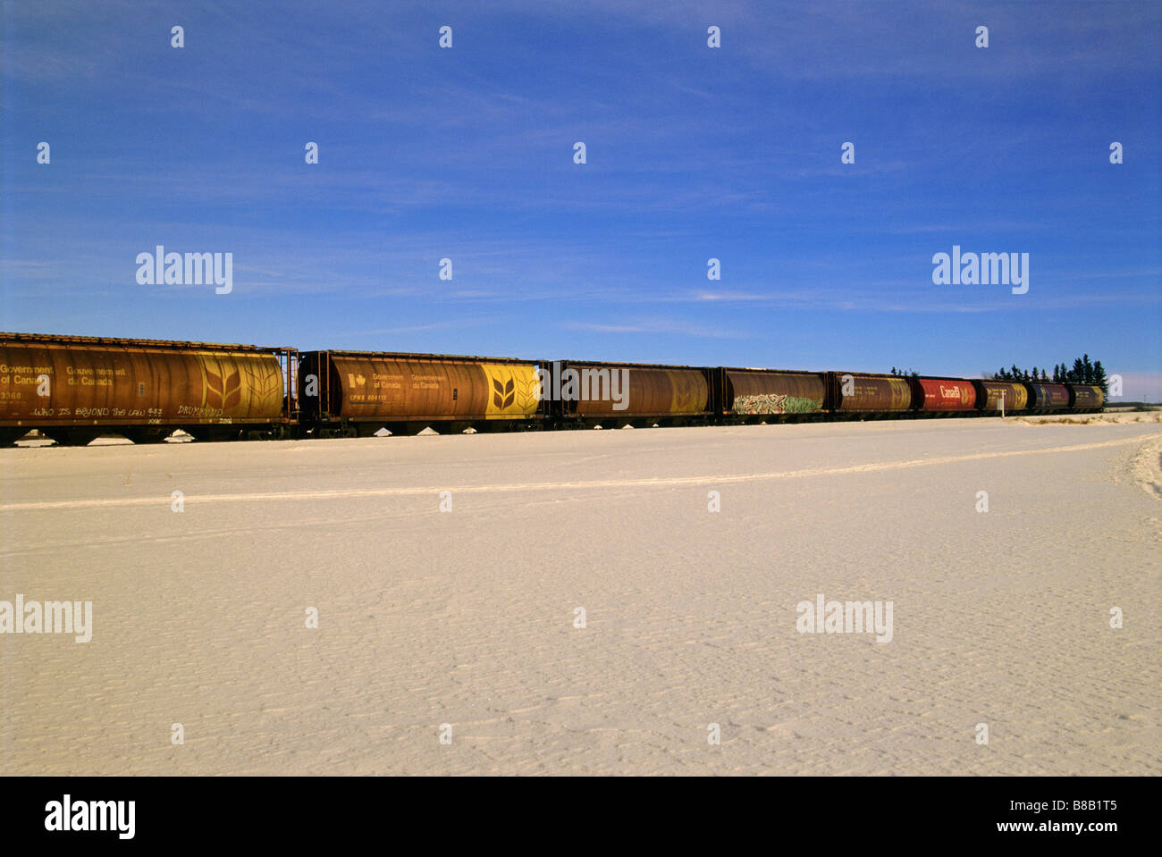 Train, Mundare, Alberta Stock Photo - Alamy