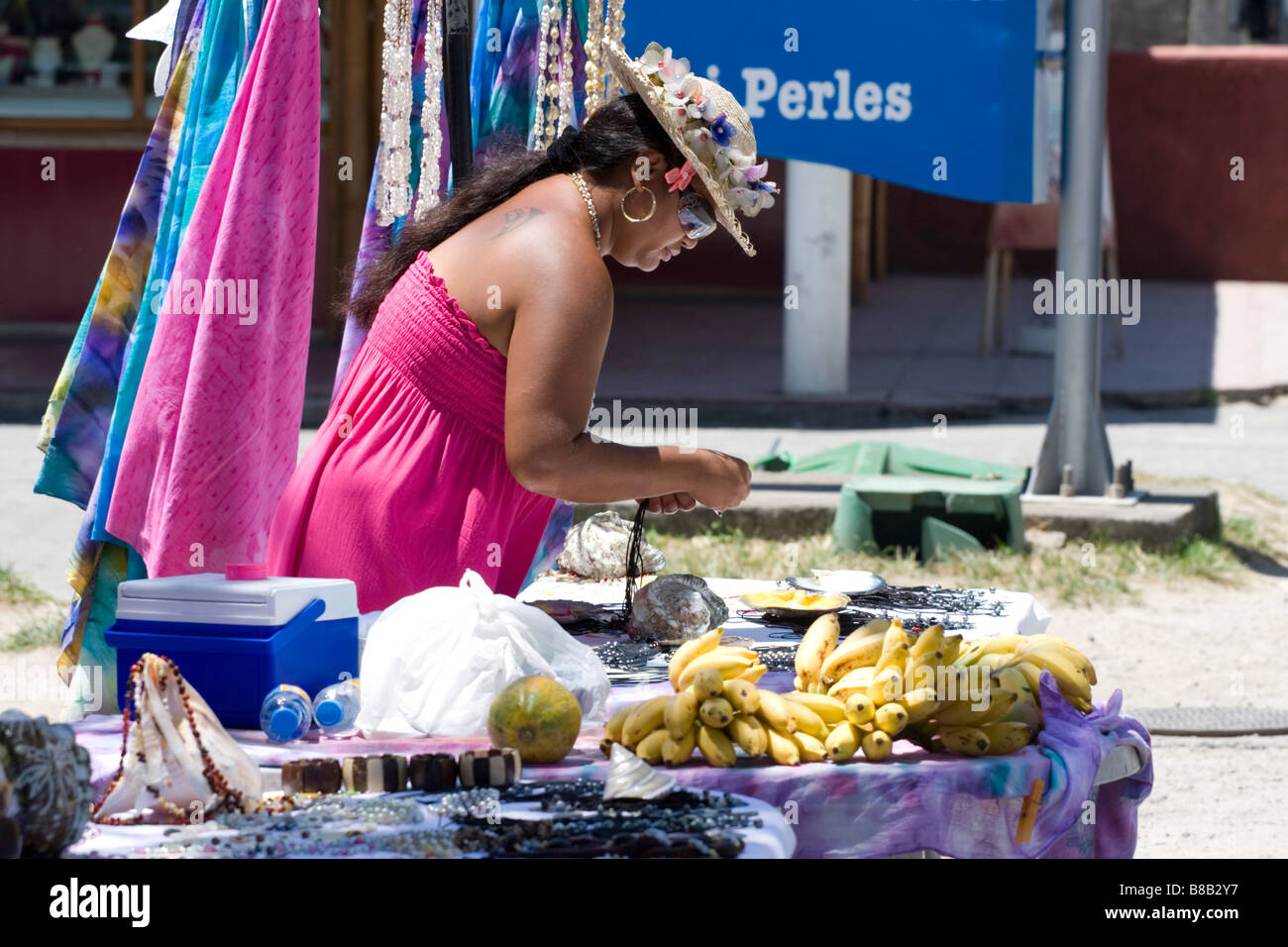 French polynesia bora bora market hi-res stock photography and images ...