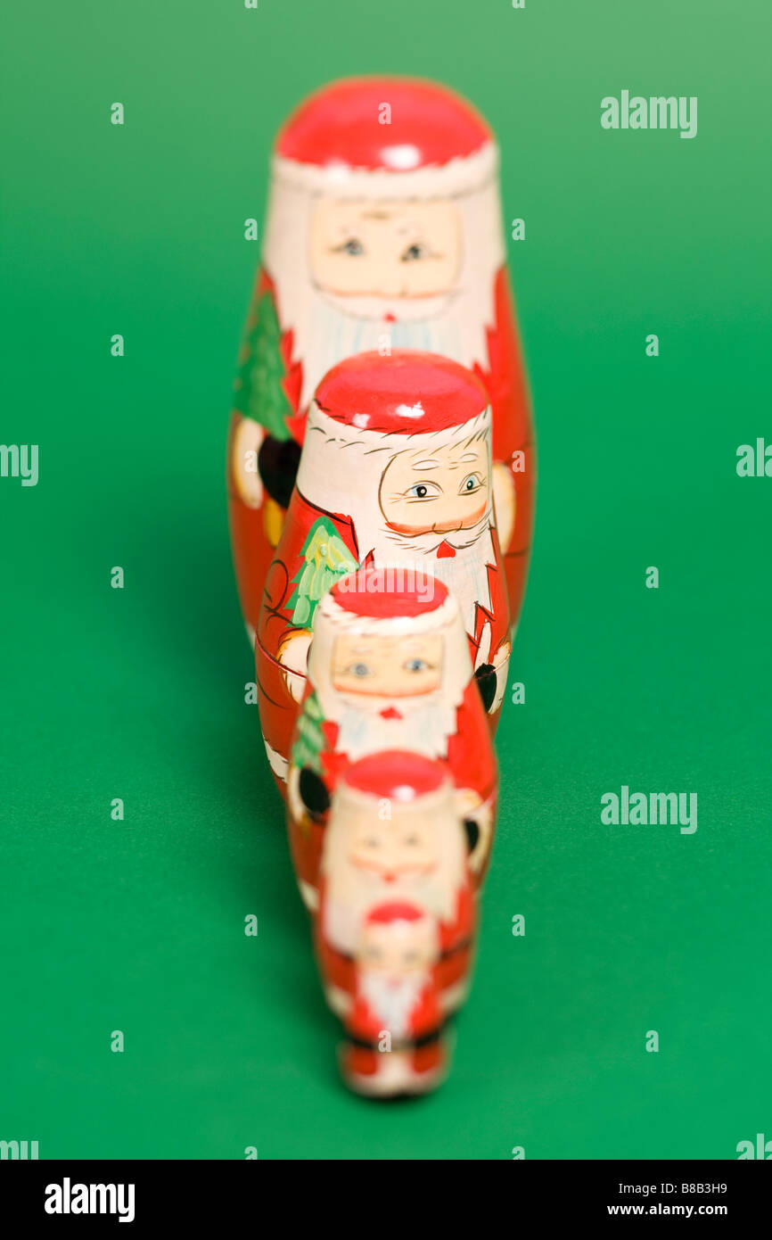 Father Christmas Russian Doll Stock Photo - Alamy