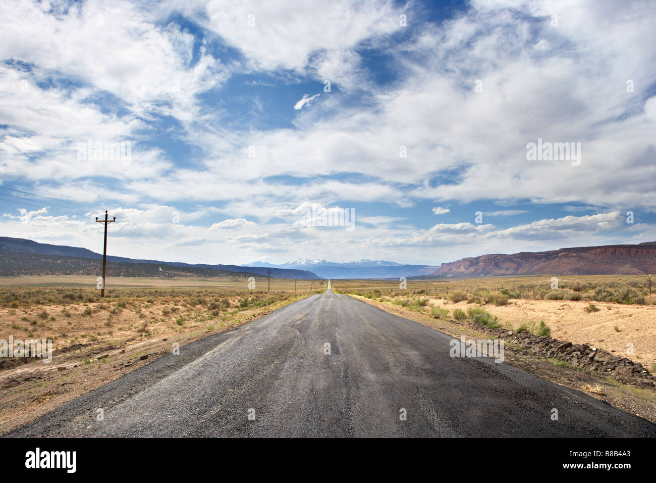 Highway 90 Heading towards Paradox Colorado USA Stock Photo - Alamy