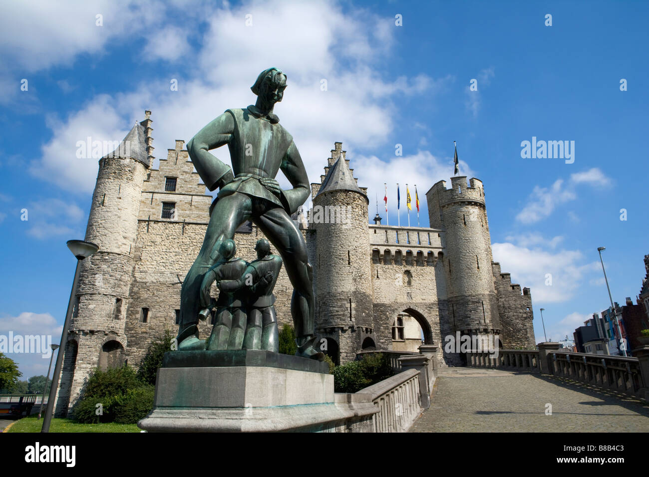 Belgium Flanders Antwerp The Steen Fortified castle National Museum of ...
