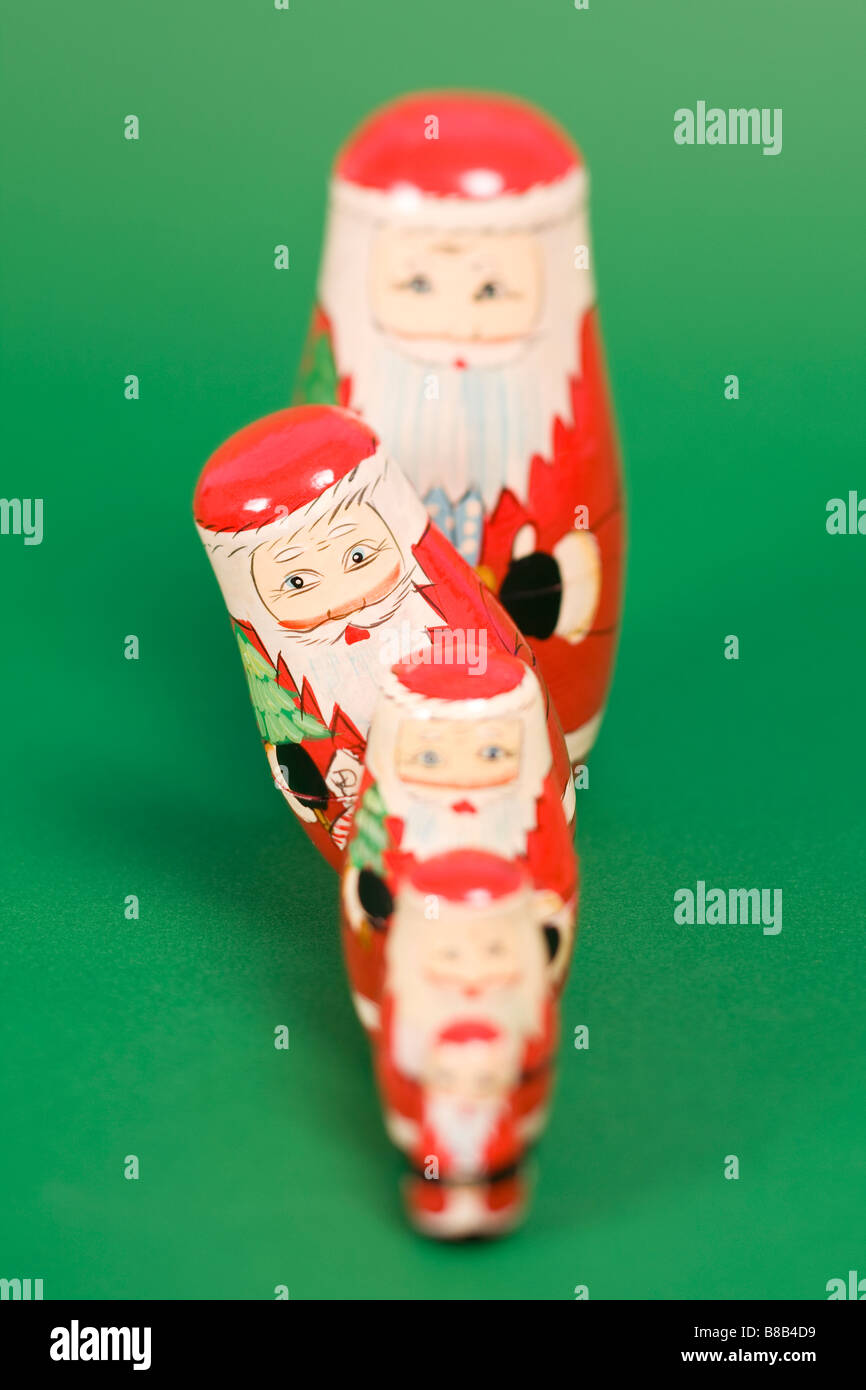 Father Christmas Russian Doll Stock Photo - Alamy