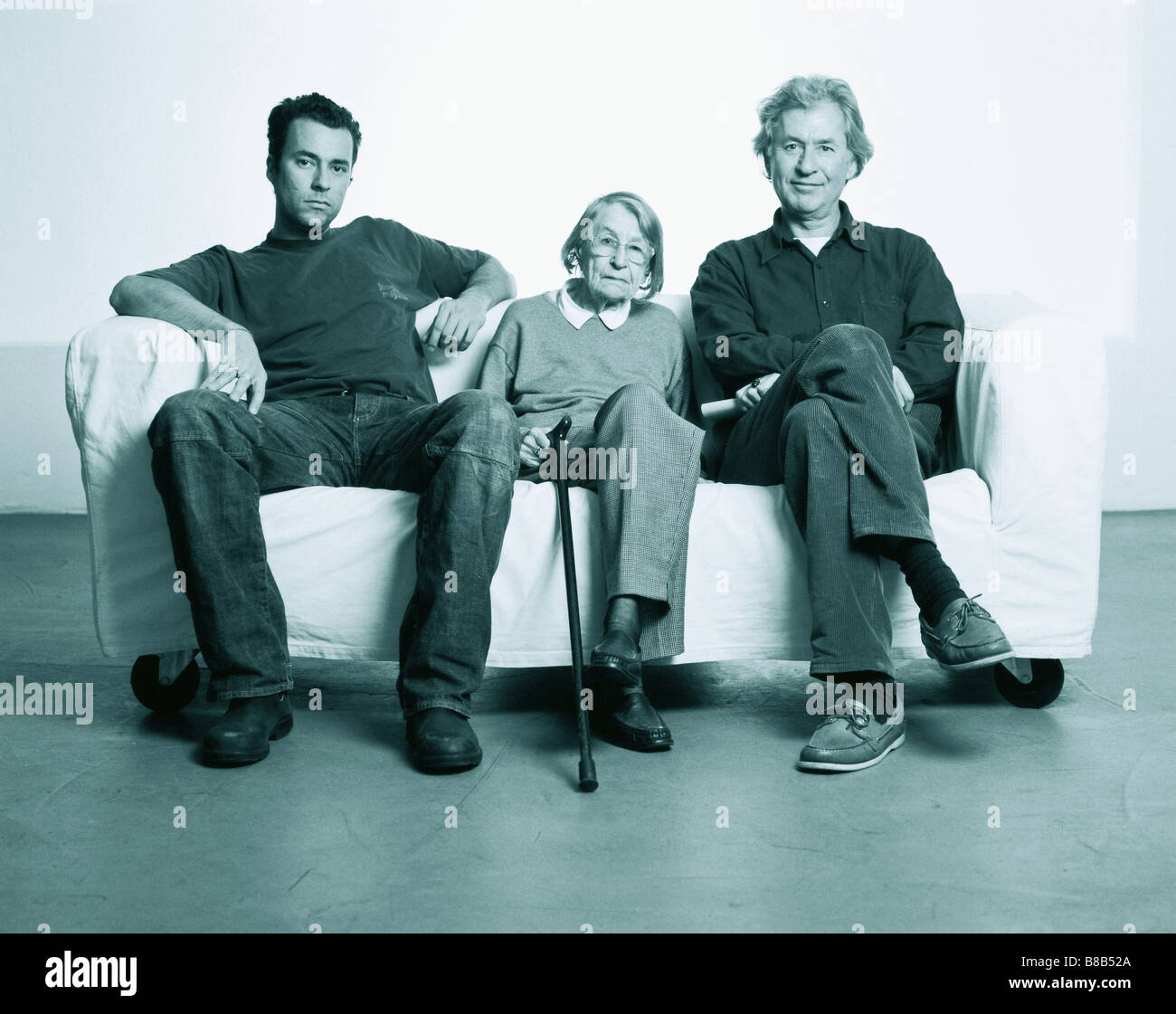 Four generations of a family Stock Photo - Alamy