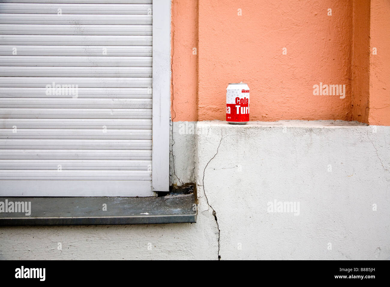 turkish coke can on wall Stock Photo - Alamy