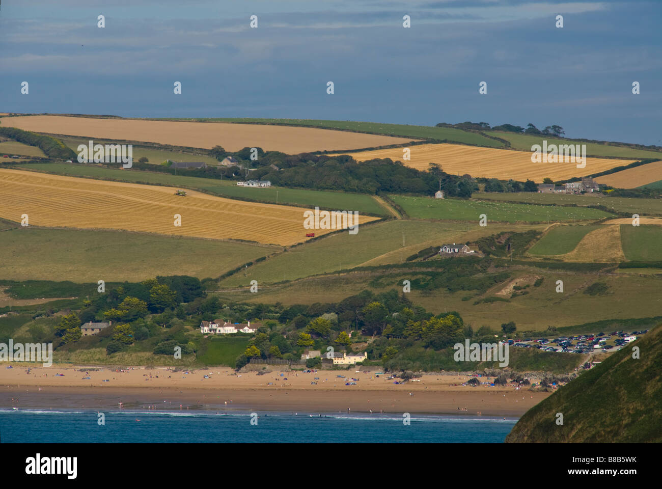 europe uk england north devon woolacombe bay Stock Photo - Alamy