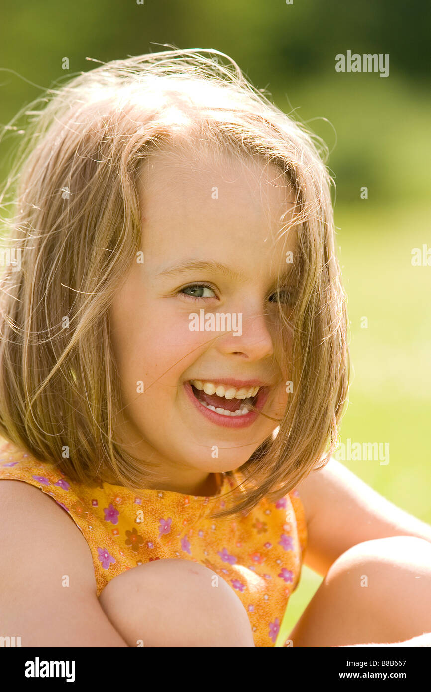 Girl, 6 years old hi-res stock photography and images - Alamy