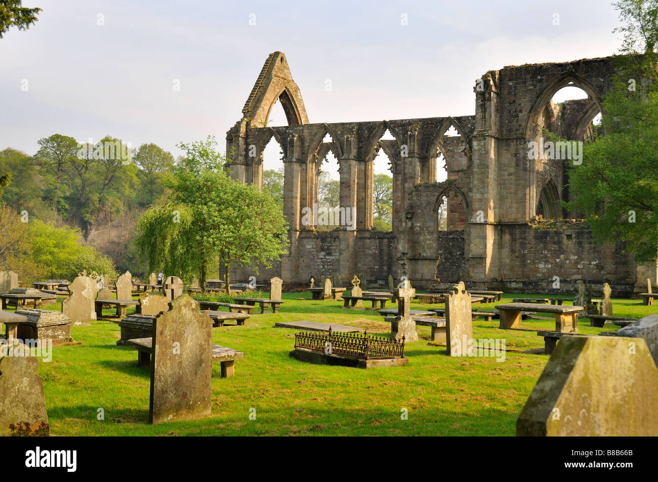 The Ruined Priory of St Mary and St Cuthbert in the beautiful valley of ...