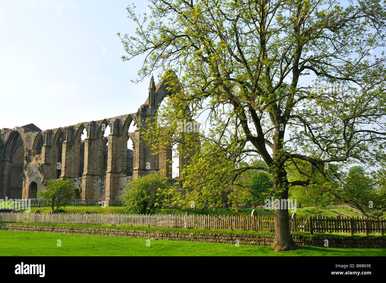 The Ruined Priory of St Mary and St Cuthbert in the beautiful valley of ...