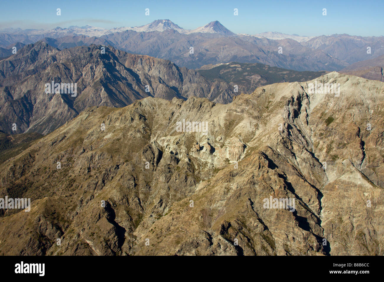 Descabezado grande volcano volcan cerro azul Chile Andes cordillera ...