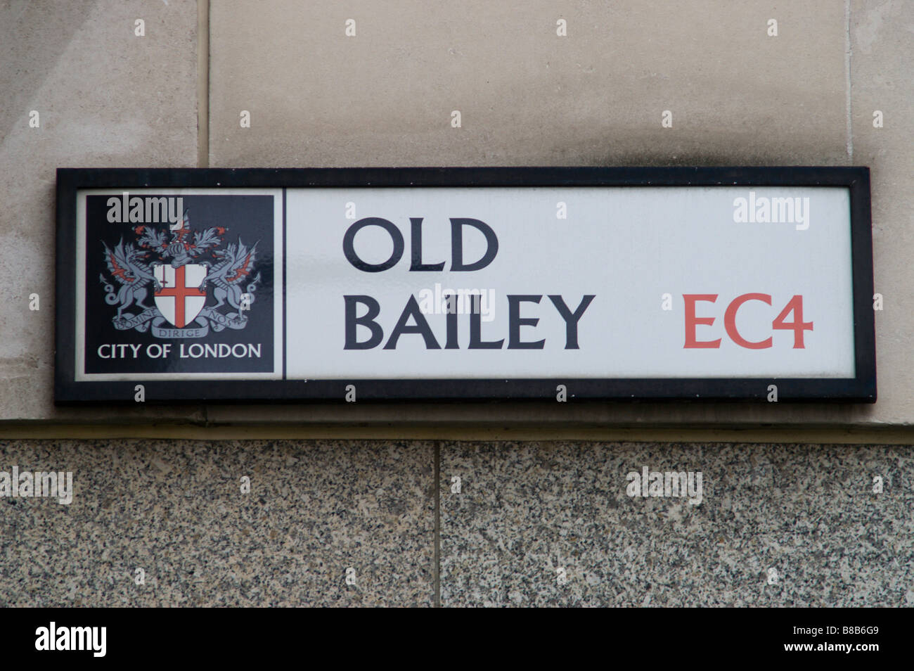 Old Bailey sign Stock Photo - Alamy
