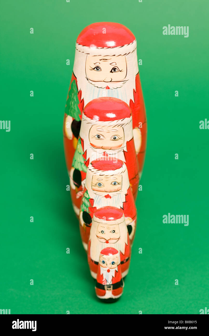 Father Christmas Russian Doll Stock Photo - Alamy