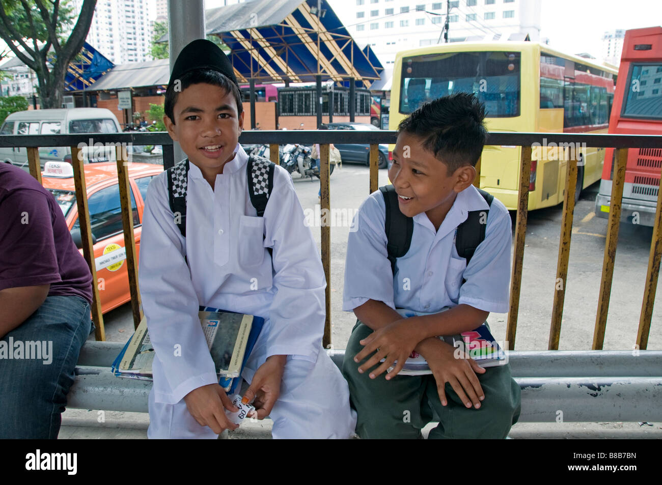 School boy boys islam muslim Jalan Masjid India and Jalam Tuanku Abdul ...