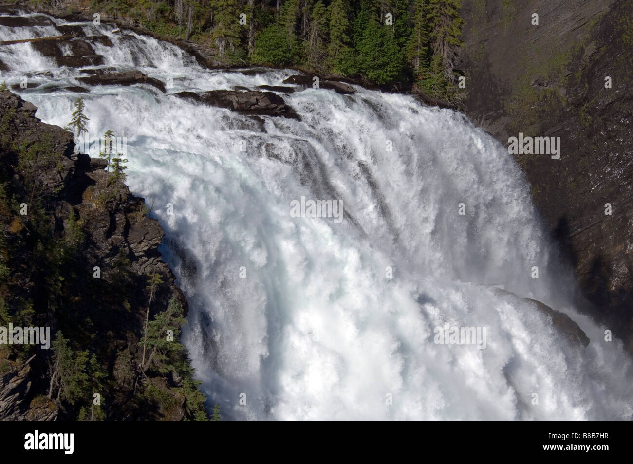 Kinuseo Falls, Monkman Provincial Park, Tumbler Ridge, BC Stock Photo ...