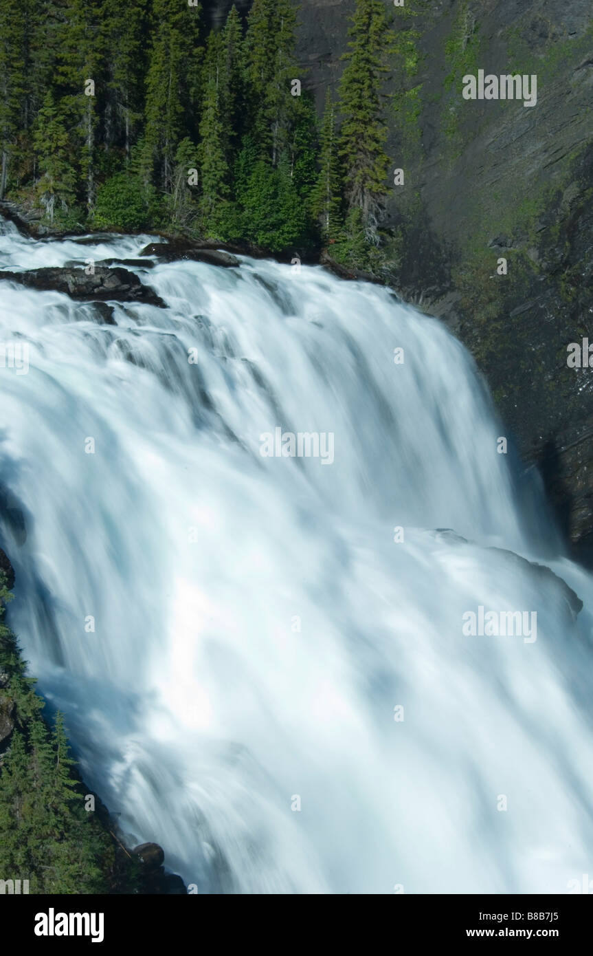 Kinuseo Falls, Monkman Provincial Park, Tumbler Ridge, BC Stock Photo ...
