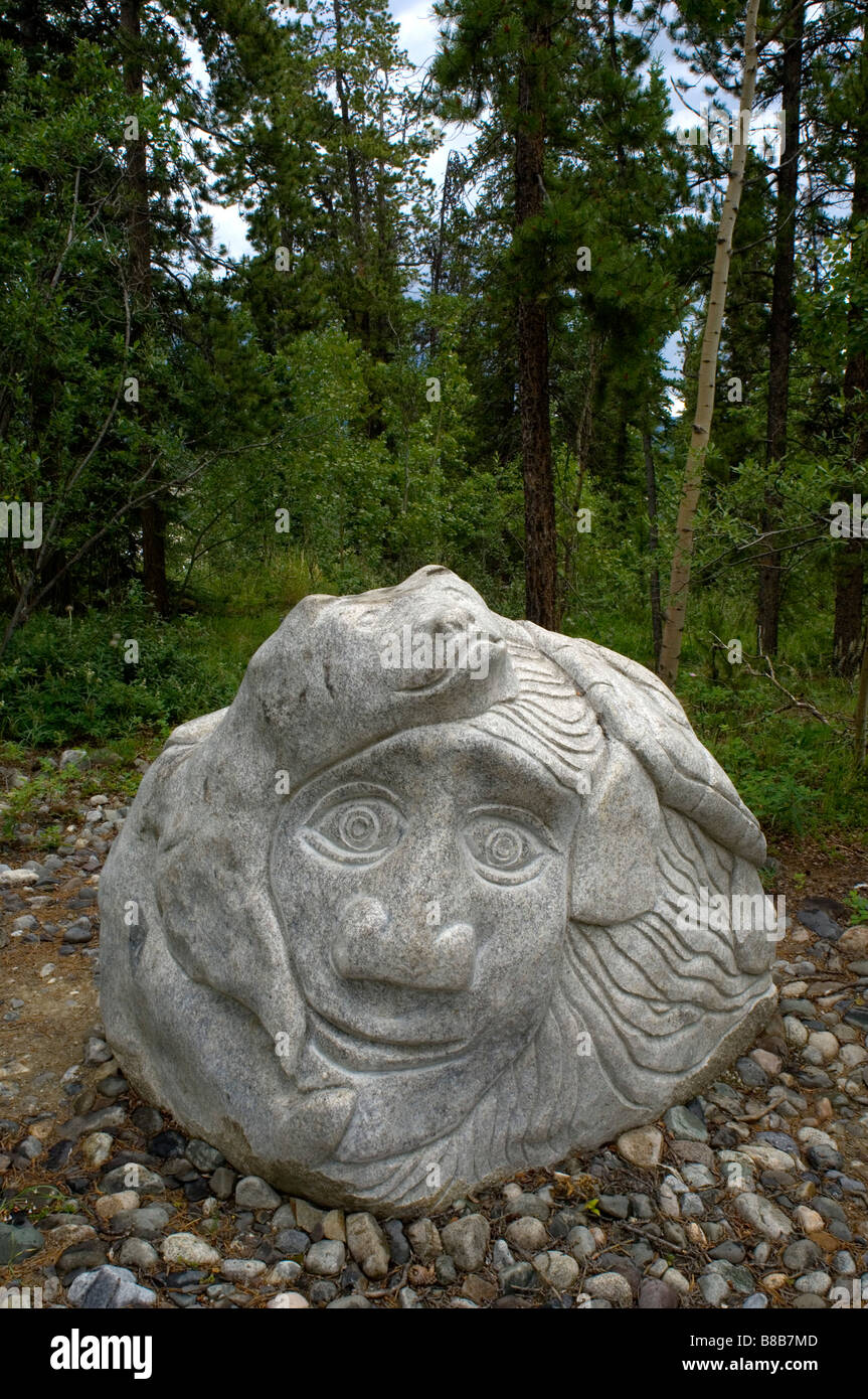 Aboriginal Sculpture, Whitehorse, Yukon Stock Photo - Alamy