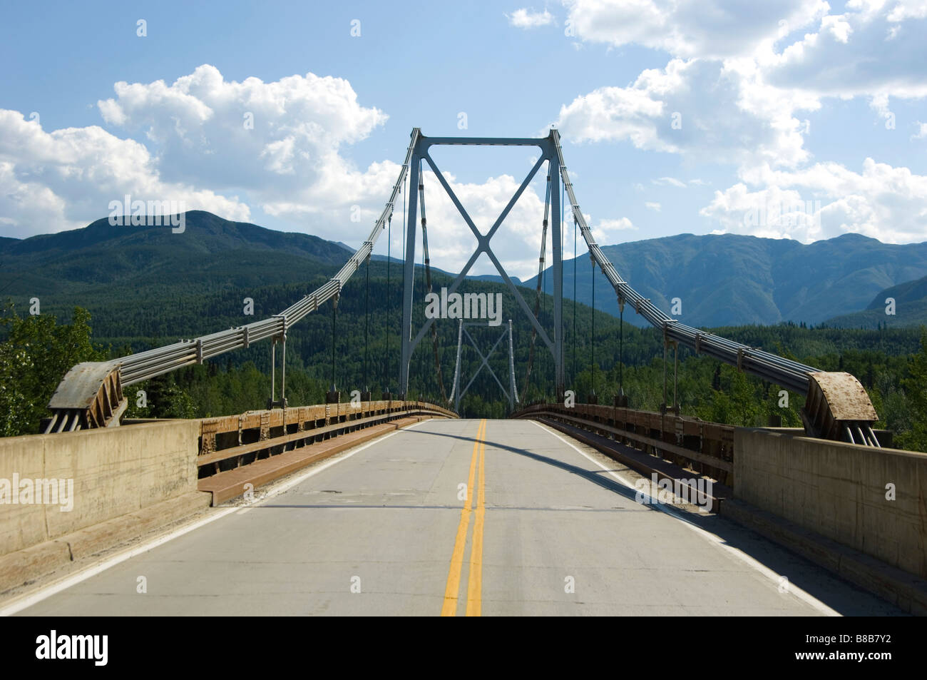 Bridge over Lower Liard River, Alaska Highway, BC Stock Photo - Alamy