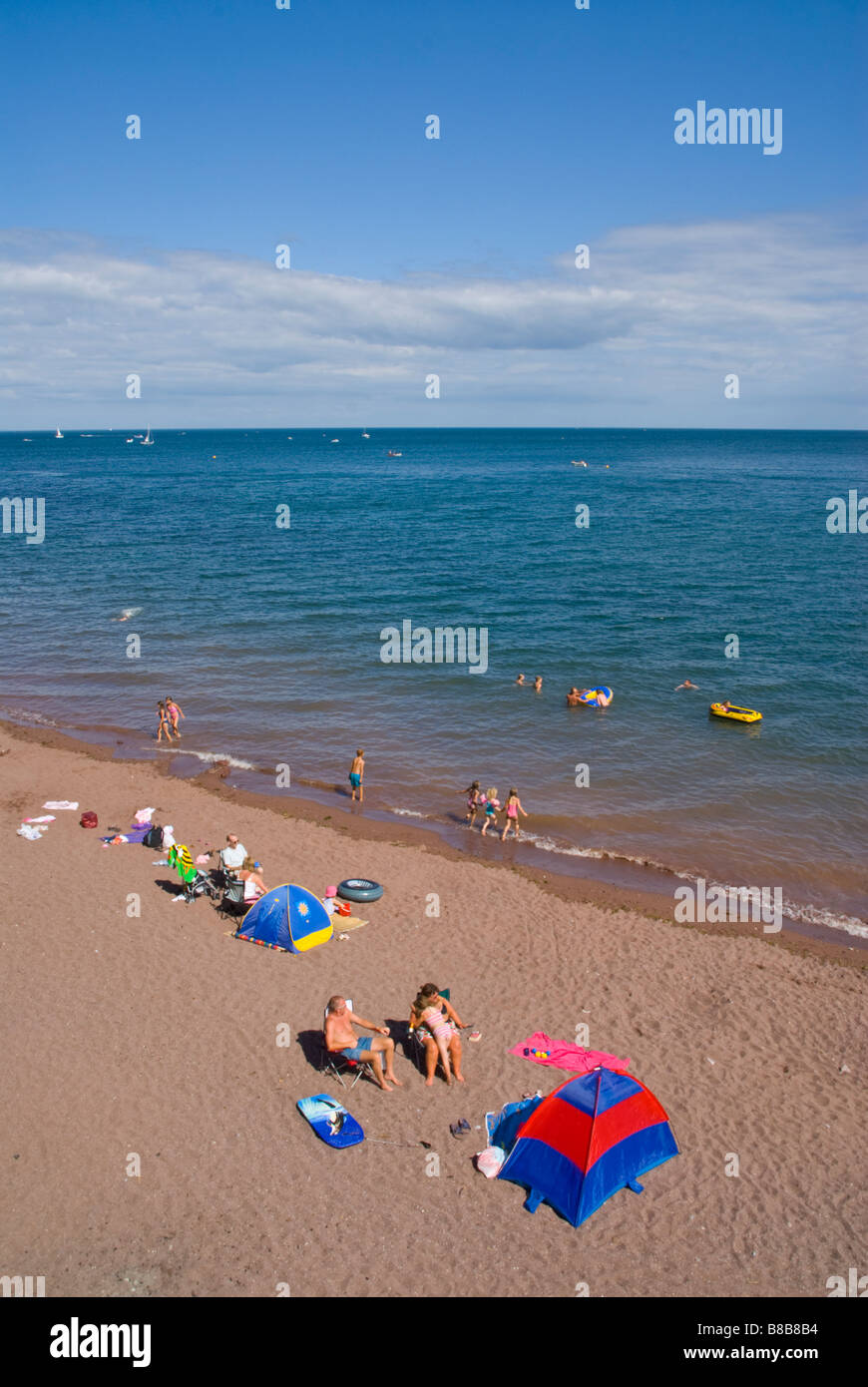 europe uk england devon shaldon ness beach Stock Photo - Alamy