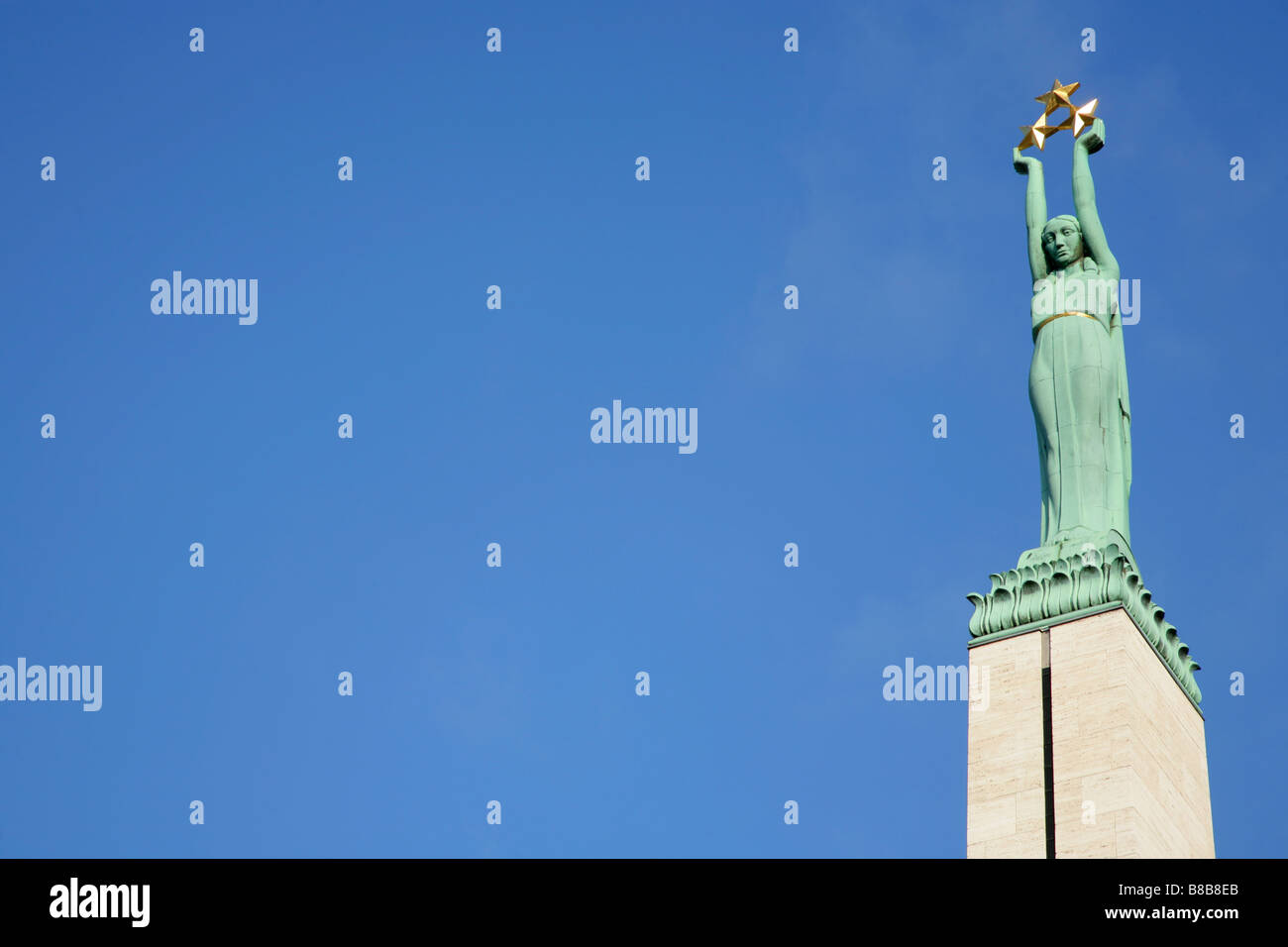 Riga latvia milda statue hi-res stock photography and images - Alamy
