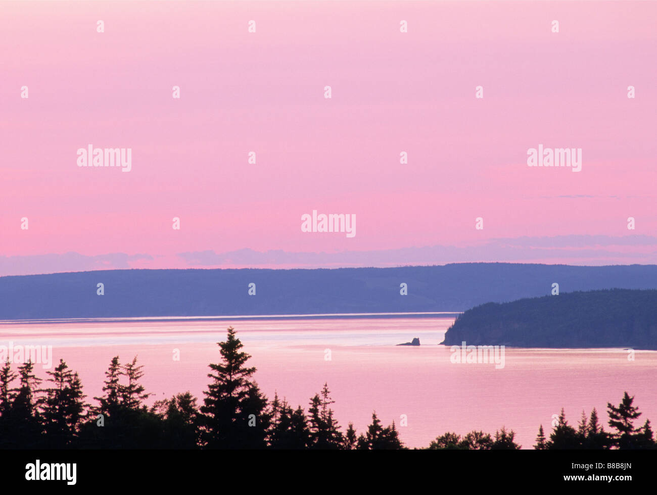 Cape Blomidon Dusk, Blomidon Peninsula, Nova Scotia Stock Photo - Alamy