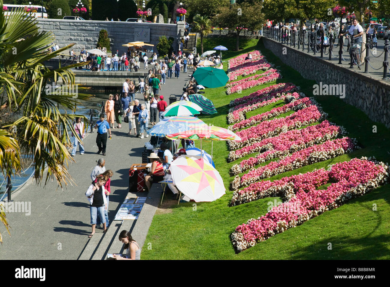 Waterfront Boardwalk, Victoria, BC Stock Photo - Alamy