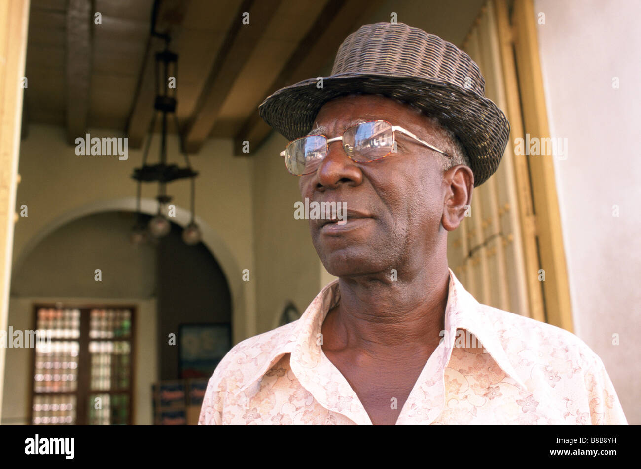 Portrait Cuban Man Stock Photo - Alamy