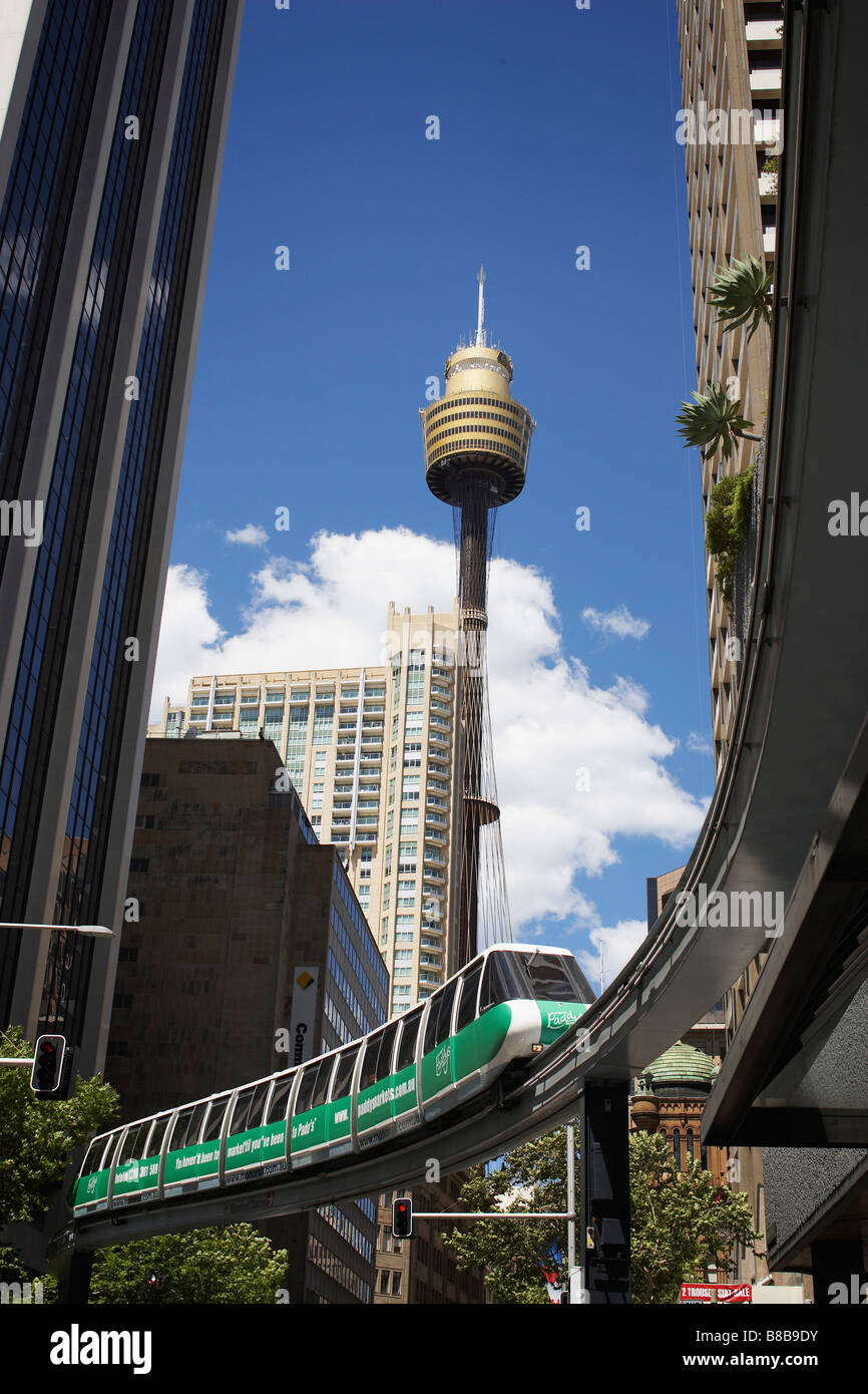 Monorail, Sydney, Australia Stock Photo - Alamy
