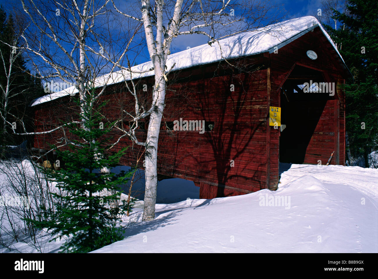 Covered Bridge, Saint-Placide-de-Charlevoix Charlevoix, Quebec Stock ...