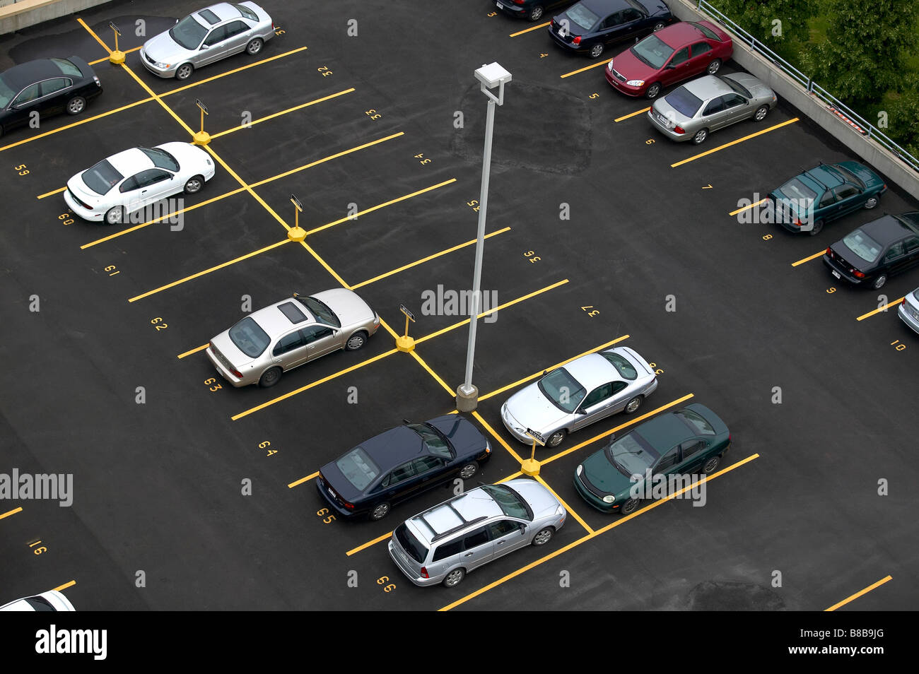 Overview Parking Lot Stock Photo - Alamy