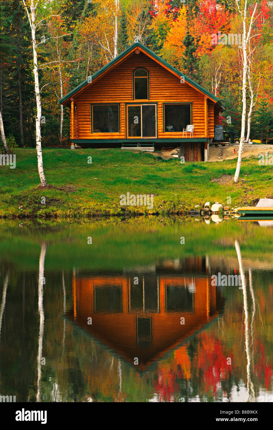 Cottage Saint Placide de Charlevoix, Quebec Stock Photo - Alamy